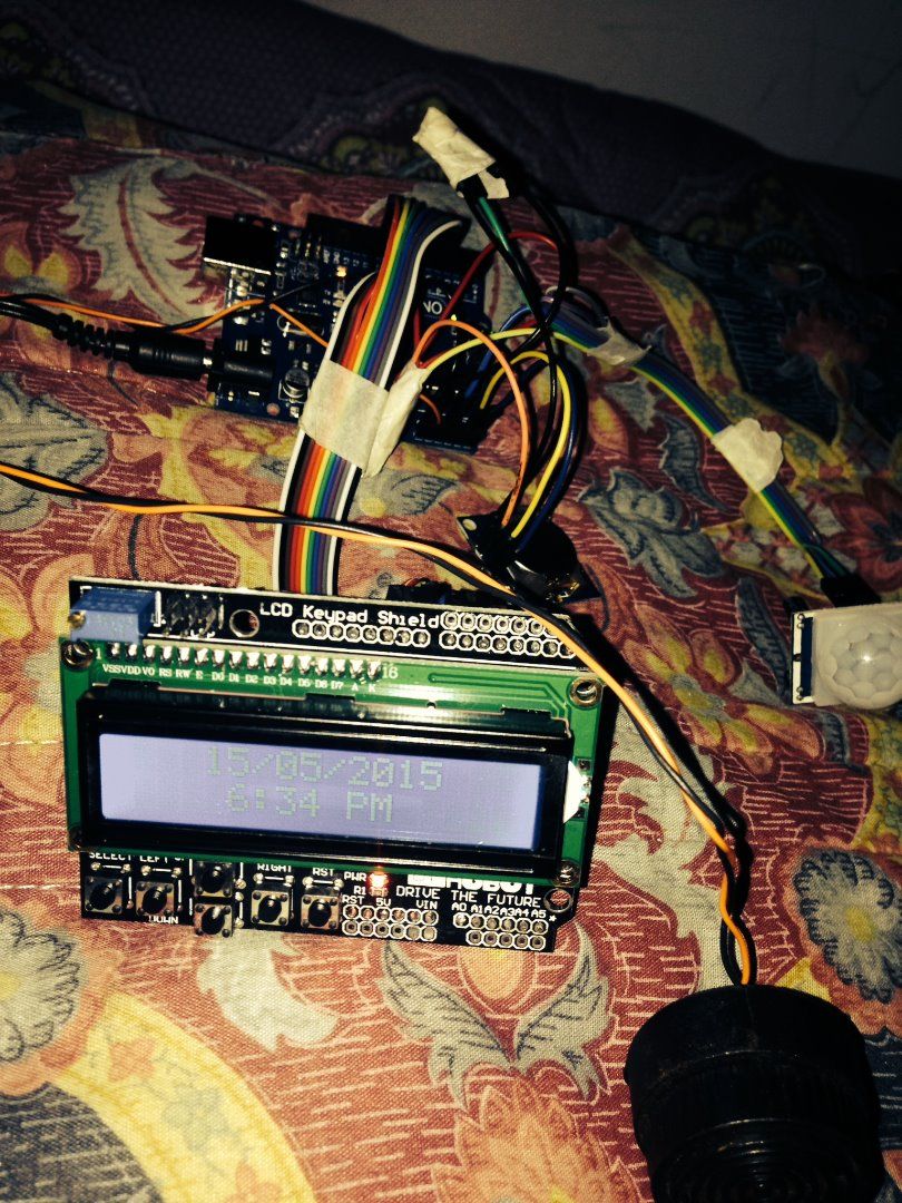 Motion Sensitive LCD Real-Time Clock/Alarm/Timer (Updated Program) : 8 ...