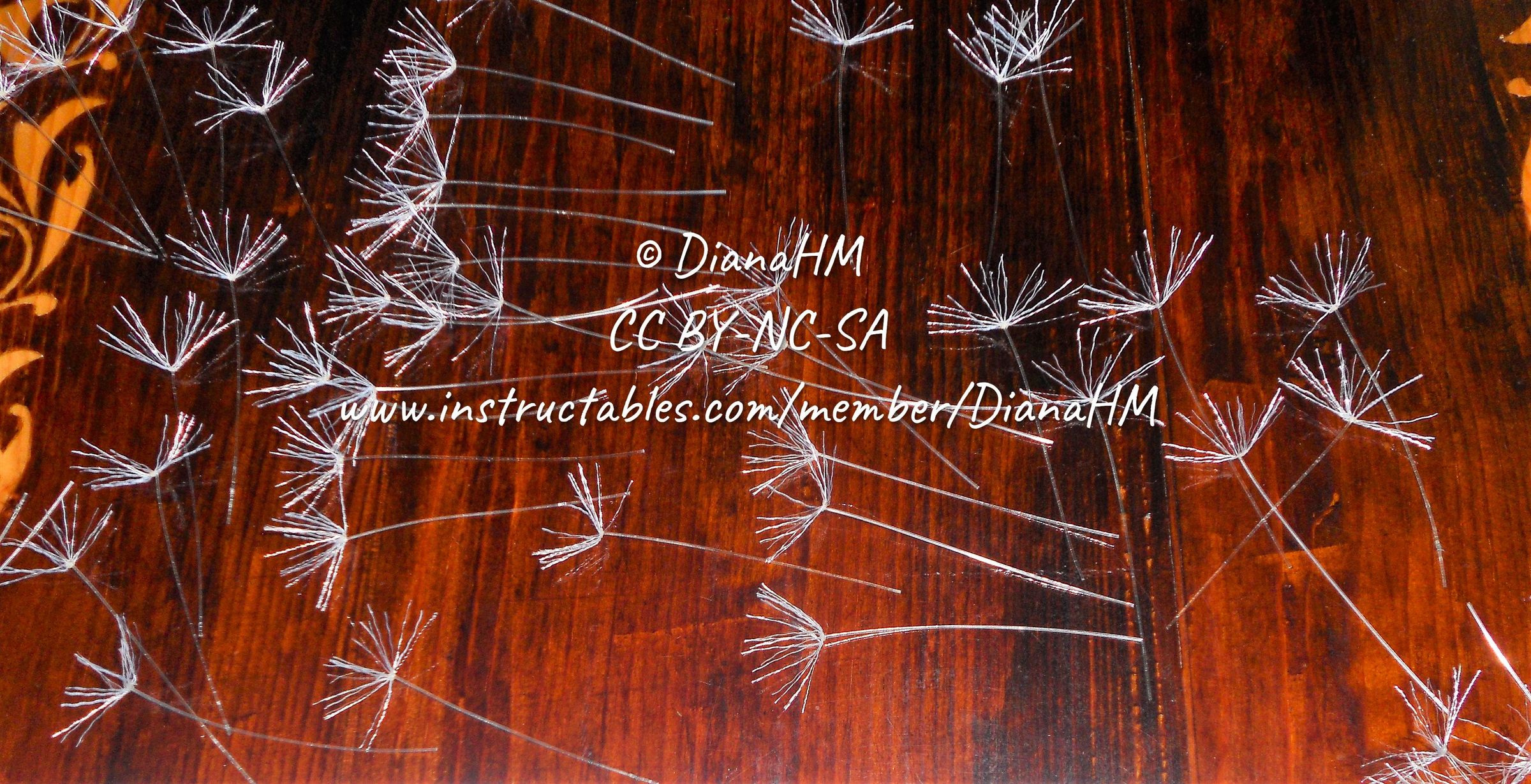 Delicate Dandelion Made of Ribbon, Glue and Fishing Line : 7 Steps ...
