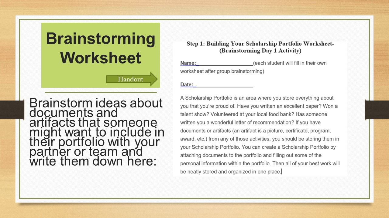 Scholarship Portfolio Instructions : 10 Steps - Instructables
