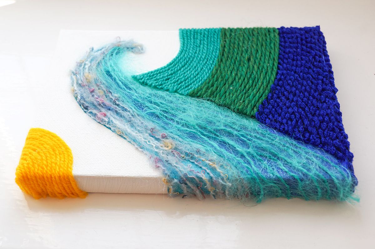 DIY Yarn Art | Easy Tactile Canvas 'Paintings' : 9 Steps (with Pictures ...