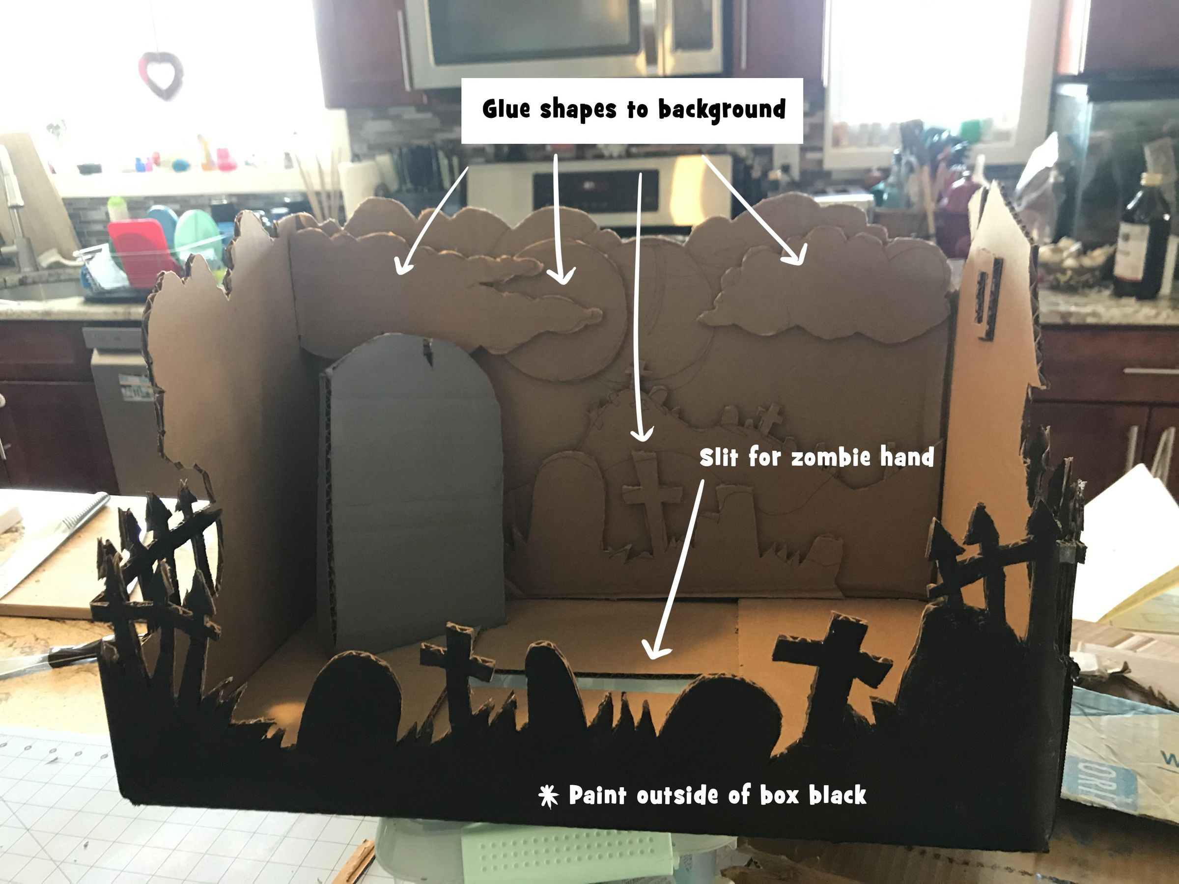 Spooky Graveyard Diorama : 6 Steps (with Pictures) - Instructables
