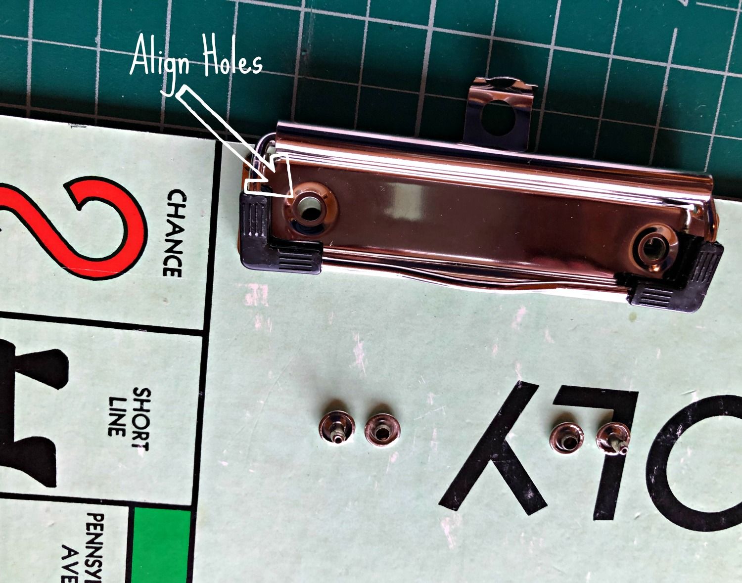 How to Make a Clipboard From a Monopoly Game : 4 Steps - Instructables