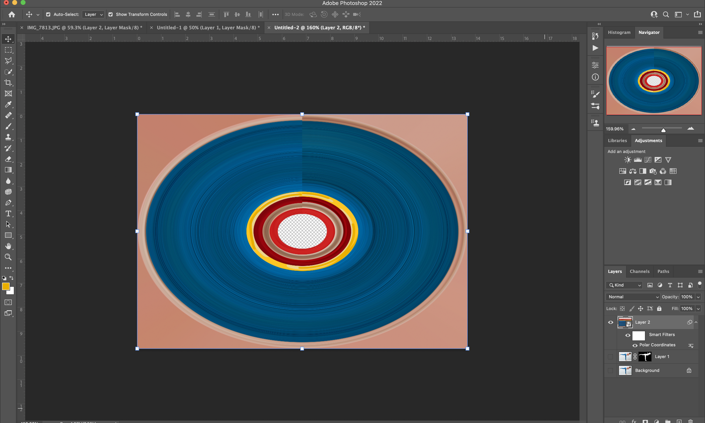 Circular Pixel Stretch Effect Photoshop Project : 10 Steps (with ...