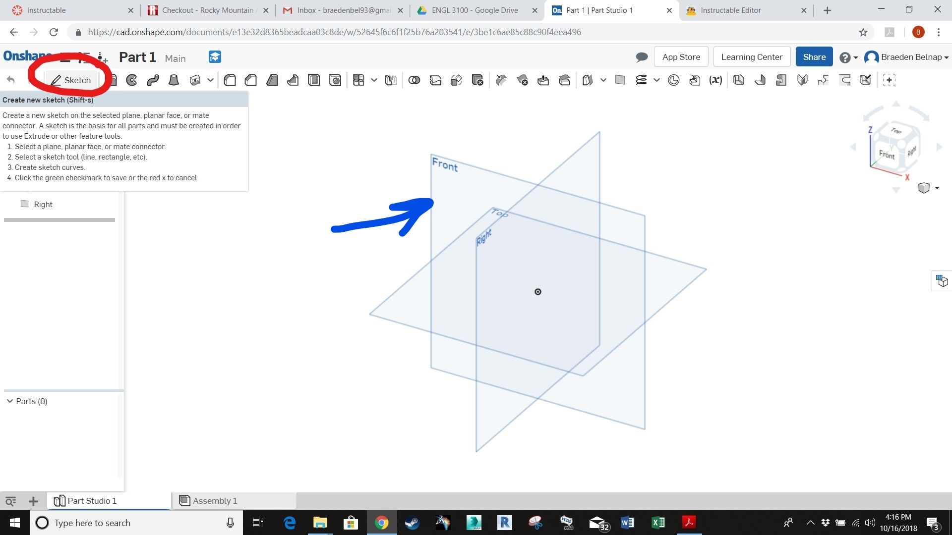 Creating a Basic 3D Model in Onshape : 8 Steps - Instructables