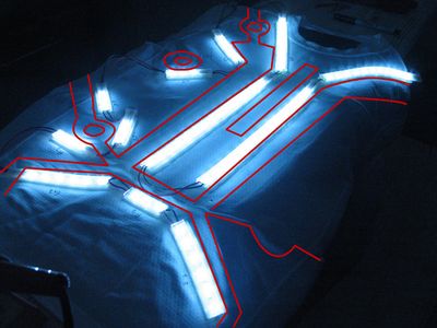 LED-lit Tron V2.0 Suit : 13 Steps (with Pictures) - Instructables