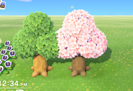 Small Animal Crossing Cherry Blossom Tree With Air Dry Clay : 8 Steps ...