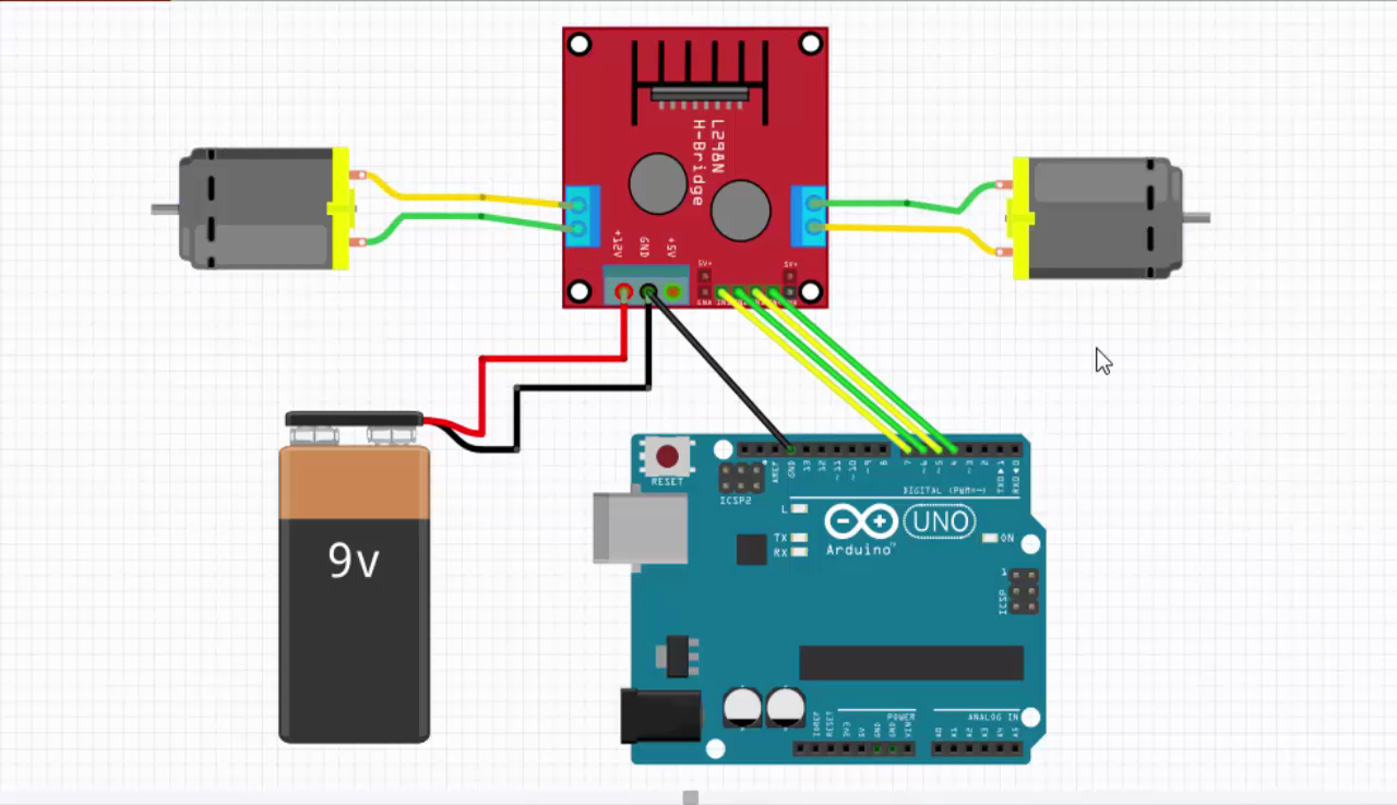 Arduino - DC Motor Control and PWM Signal With L298N H-bridge : 5 Steps ...