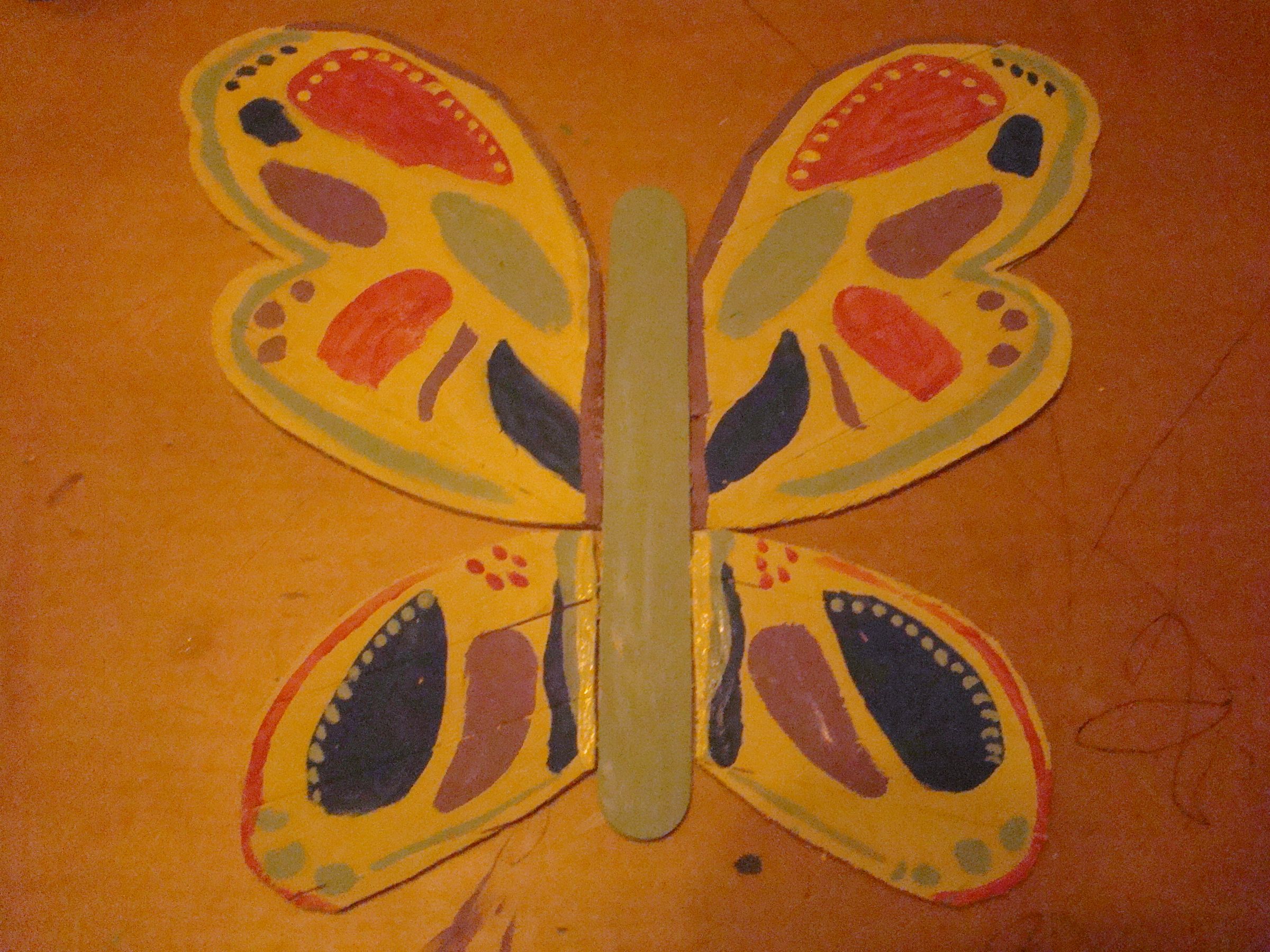 Popsicle Stick Butterfly : 6 Steps - Instructables