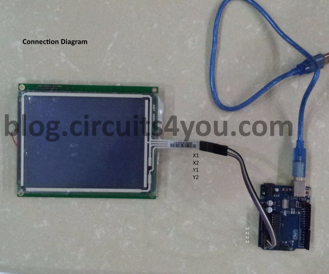 4-wire touch screen interfacing with arduino DIY Project - Step-by-Step ...