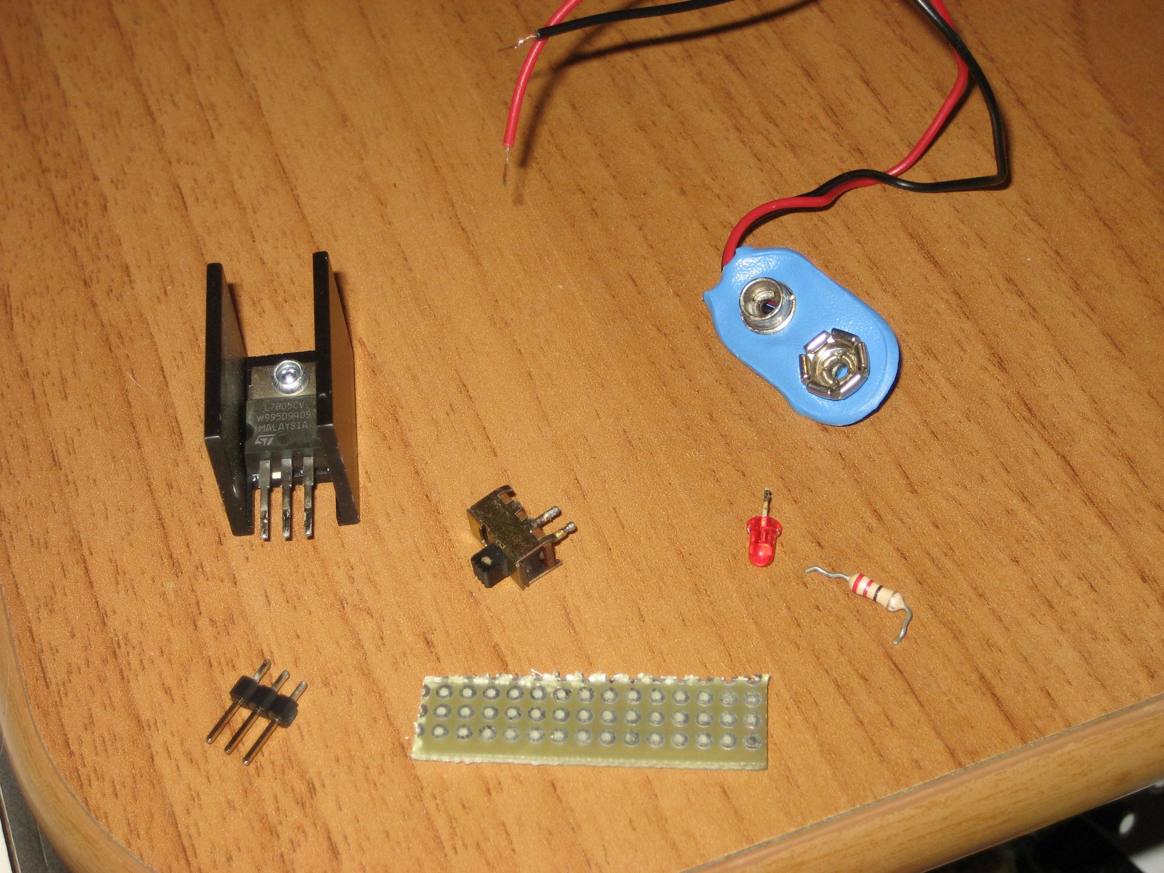 Portable Breadboard With Voltage Regulator for 9V Battery (and Other ...