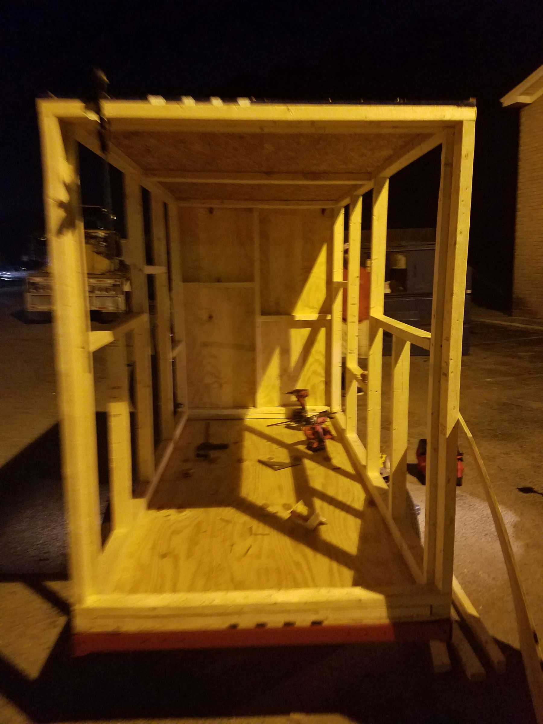 DIY 4X8 Micro-Tiny House Camper on Harbor Freight Trailer : 17 Steps ...