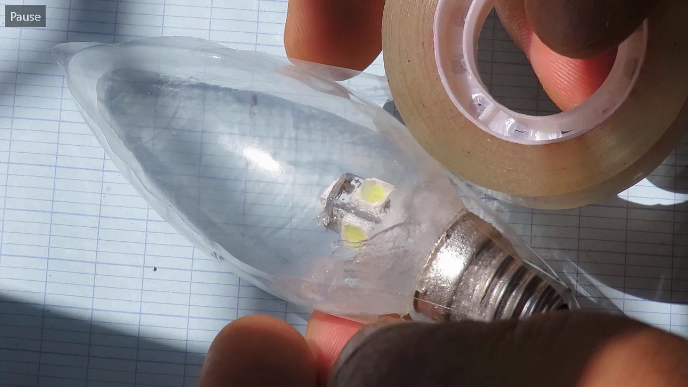 Converting Malfunctioning Bulbs Into LED Bulbs + Transformless Power ...