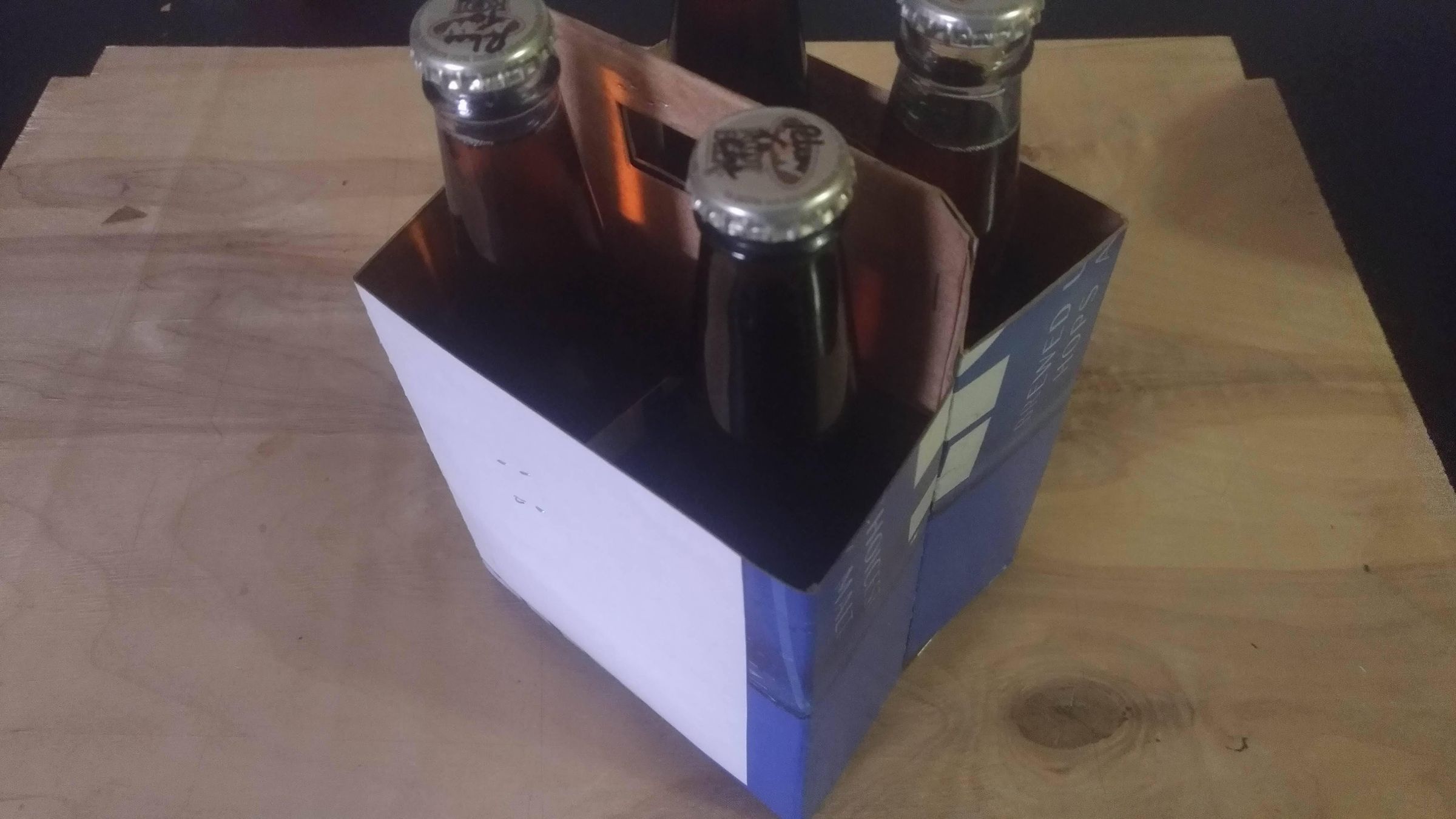 4 Pack Bottle Carrier From Discarded Cardboard : 9 Steps (with Pictures ...