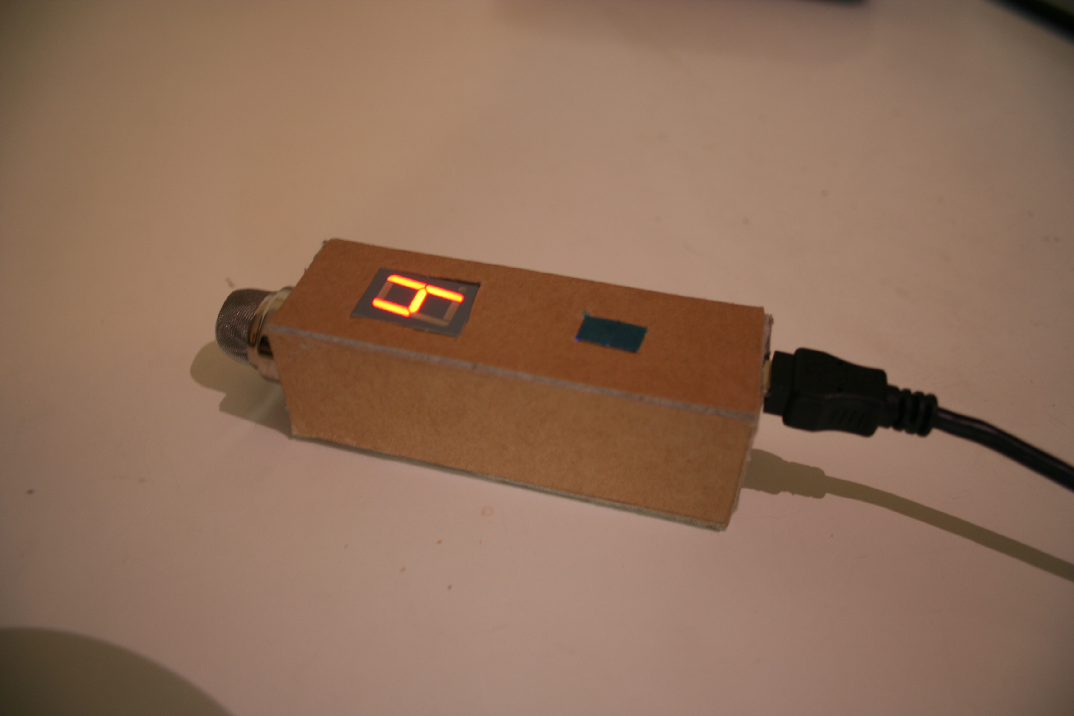 Gas Detector / Indicator (USB Powered) With Arduino : 5 Steps (with ...