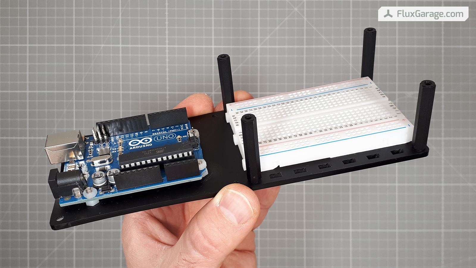 Tinkerer's Baseplate - Arduino + Breadboard(s) + Periphery Holder : 5 ...