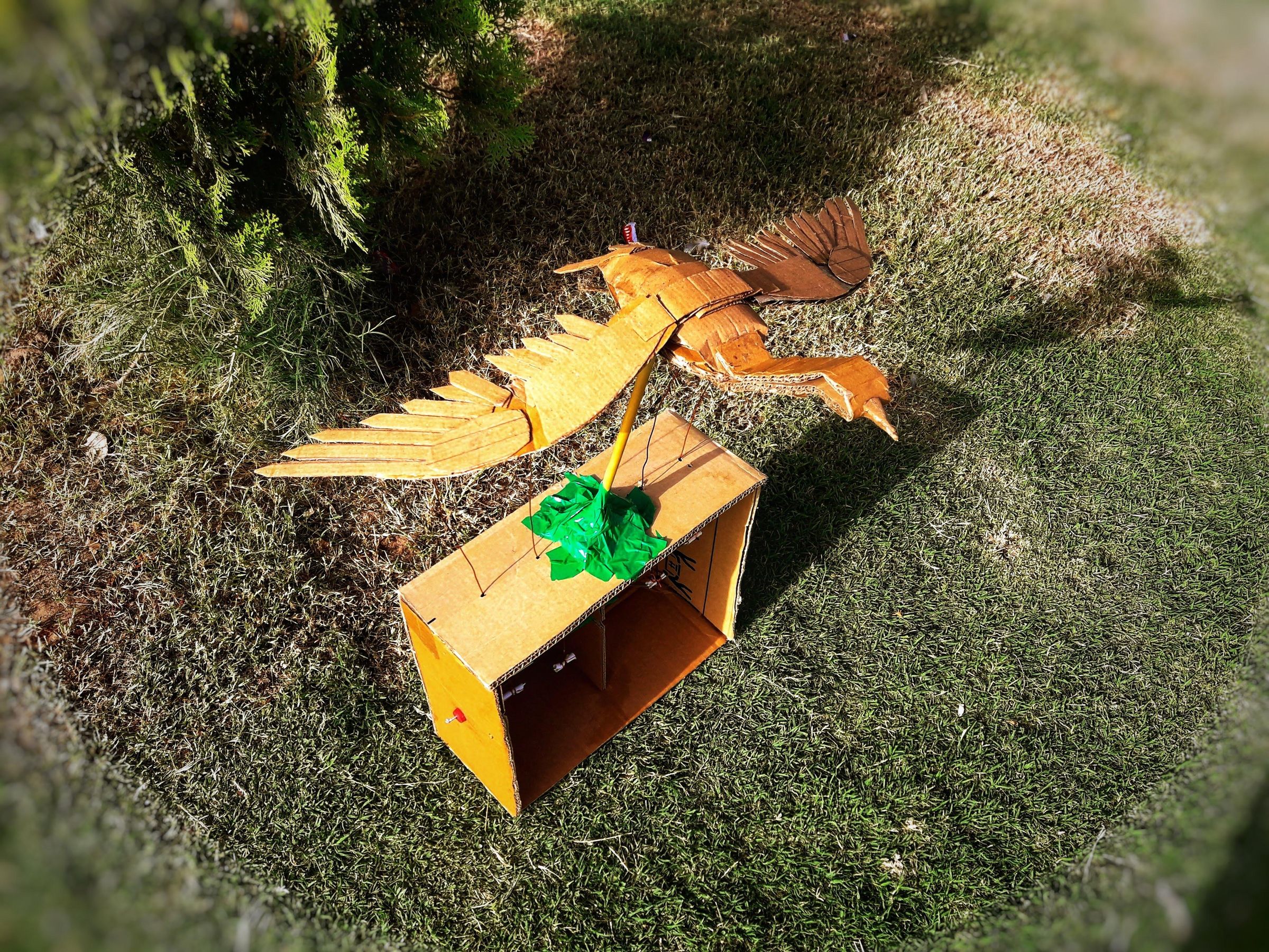 Mechanical Cardboard Bird : 9 Steps (with Pictures) - Instructables