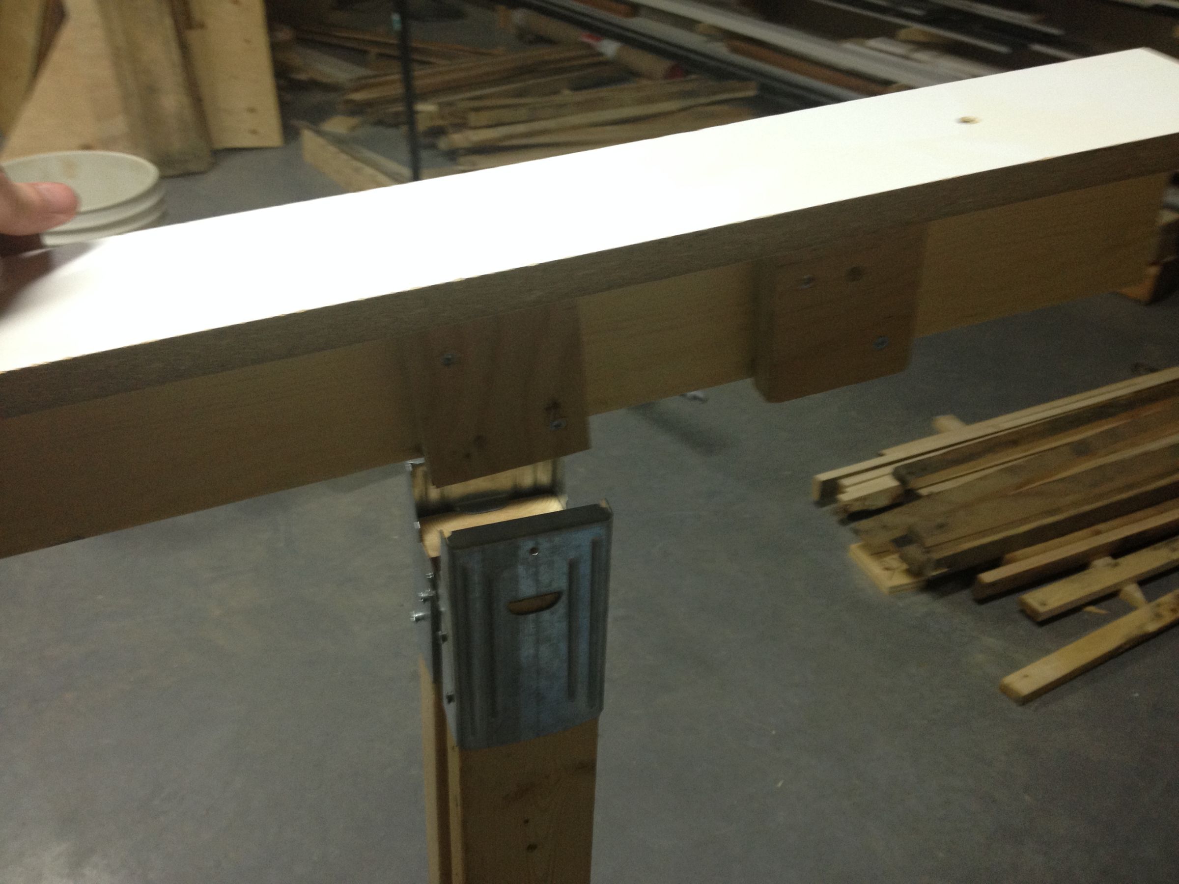 Tablesaw Outfeed Support Workstation With Aux Fence & Storage : 4 Steps ...