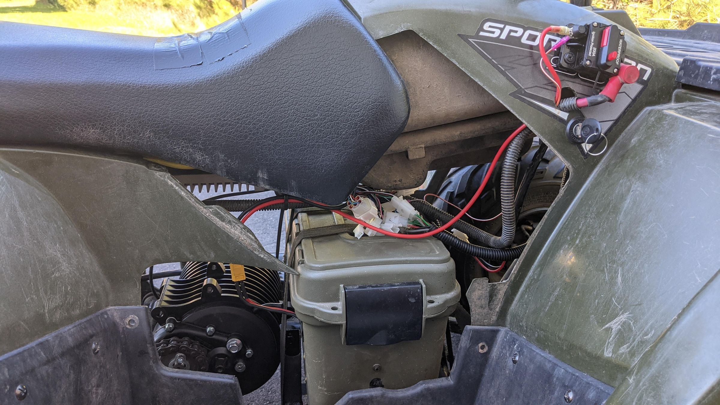 Kids Polaris Sportsman 90 Quad ATV EV Electric Motor Swap Conversion ...