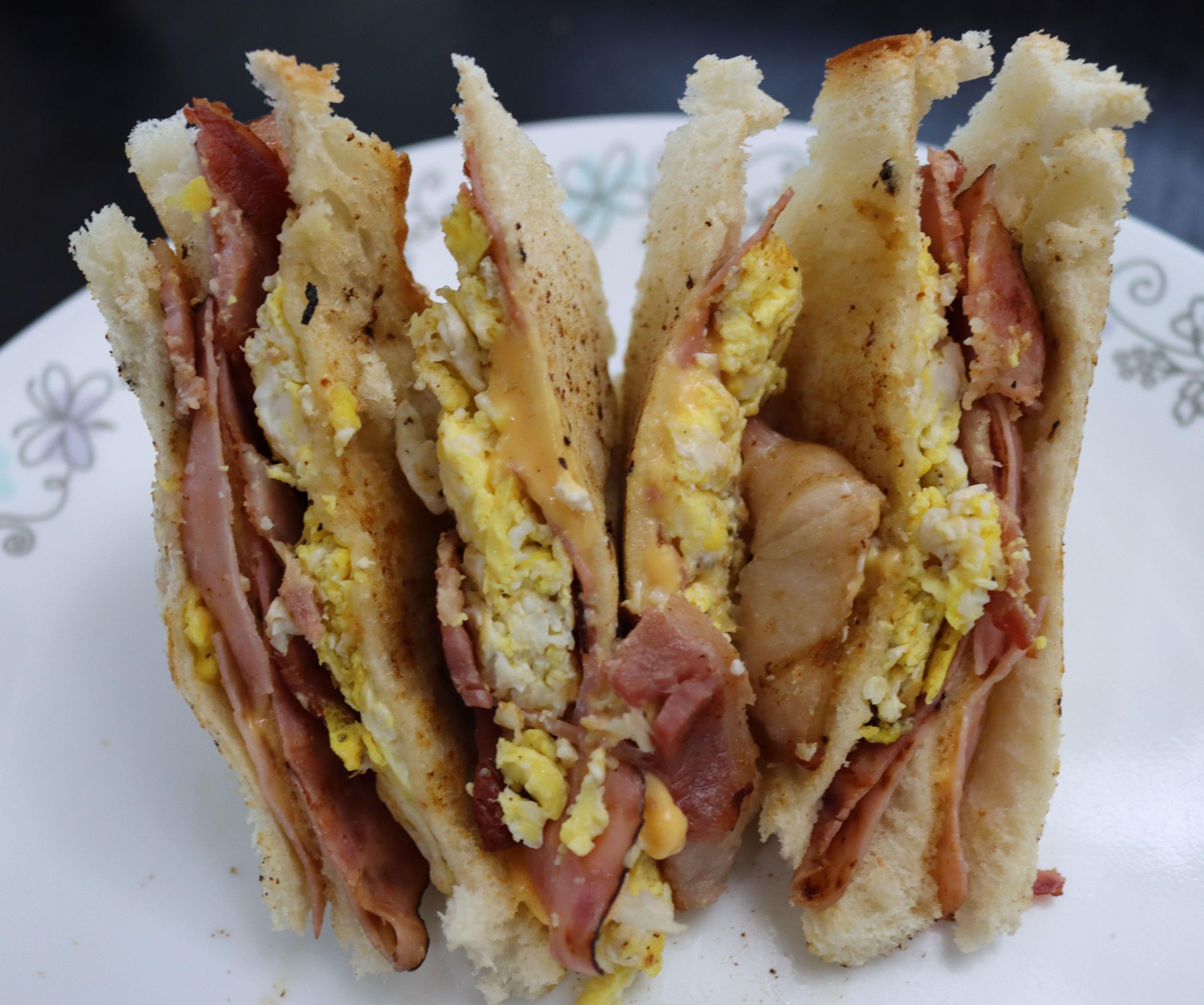 Toasted Sandwich With Ham, Bacon, Cheese, and Egg : 8 Steps (with ...