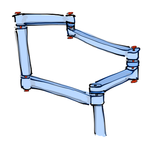 Mechanical Art Bots: Four-Bar Linkage Mechanism : 8 Steps (with ...