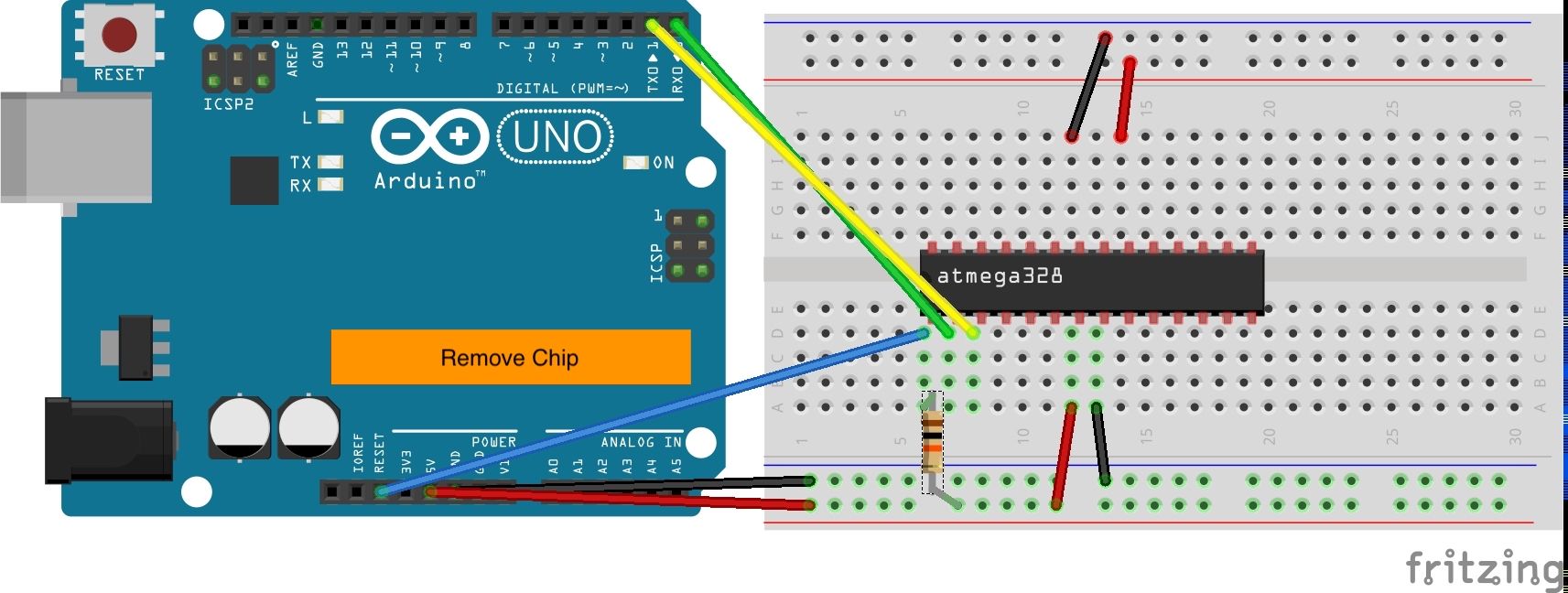 Standalone ATmega328p (using Internal 8 MHz Clock) : 4 Steps ...