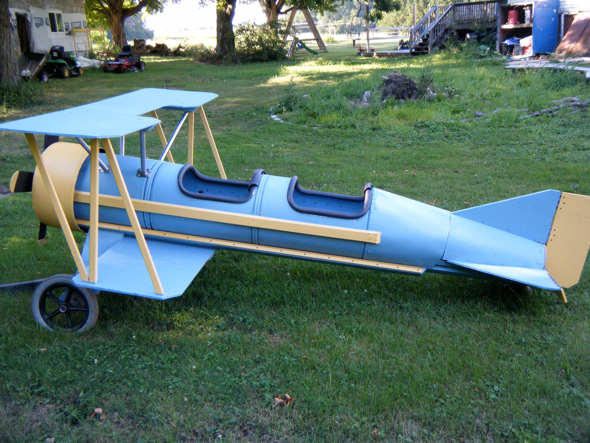Cardboard Barrel Biplane. the Flyin' Lion : 23 Steps (with Pictures ...