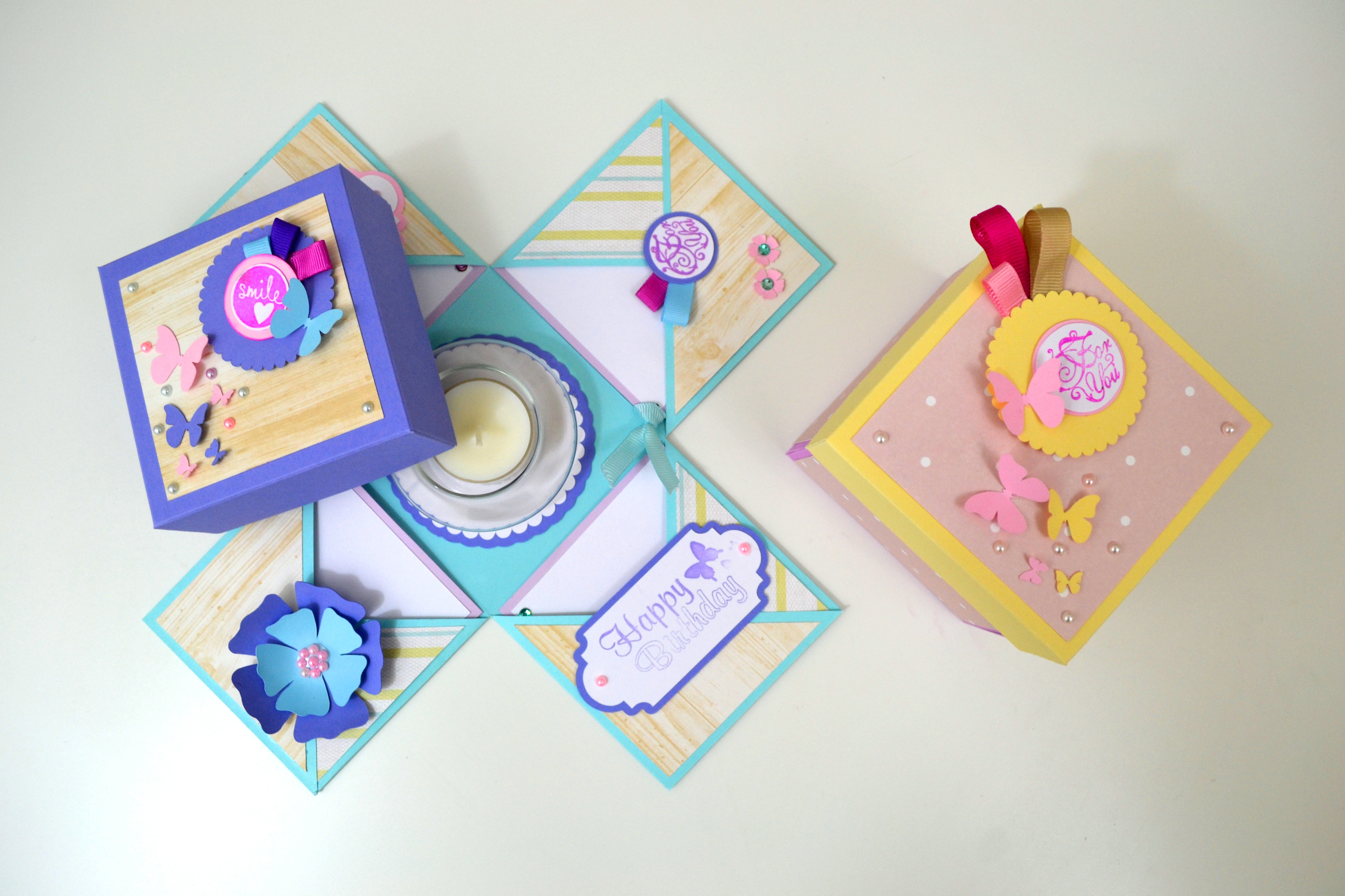 How to Make an Exploding Box Using Cricut Explore Air 2 - DIY Kit ...