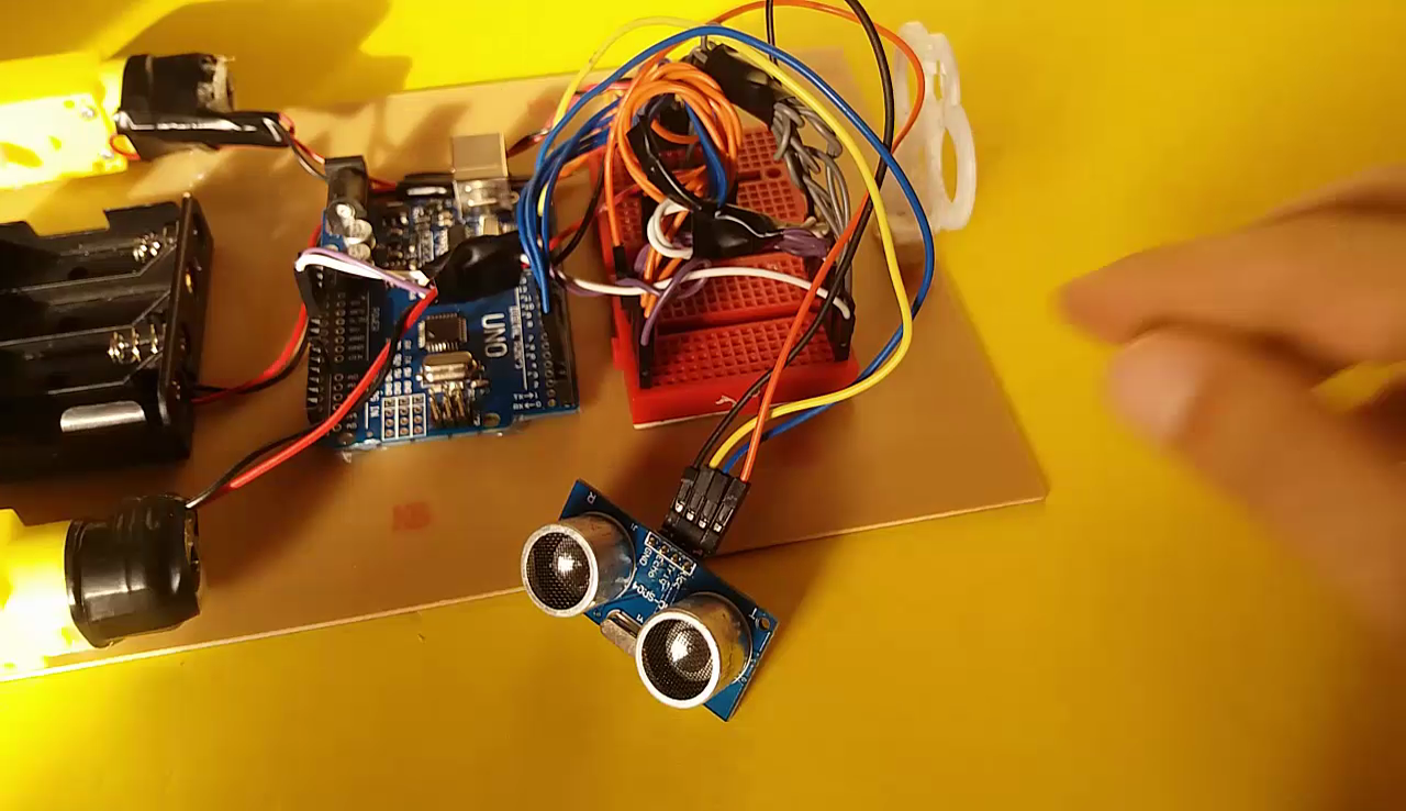 Arduino - Obstacle Avoiding Robot (with L293D) : 11 Steps (with ...