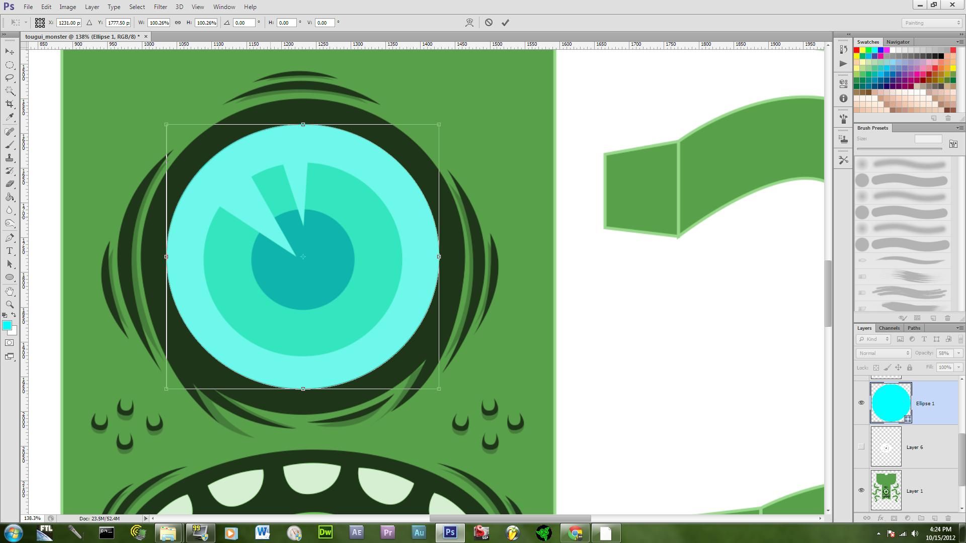 Slime Monster With Following Eye Illusion : 4 Steps (with Pictures ...