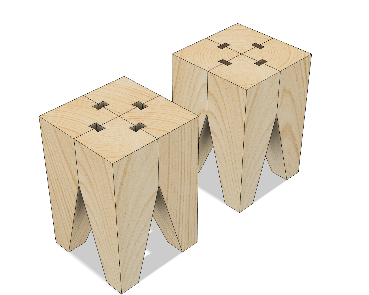 Backenzahn - a Small Side Table, Stool, or Plant Stand : 5 Steps (with ...