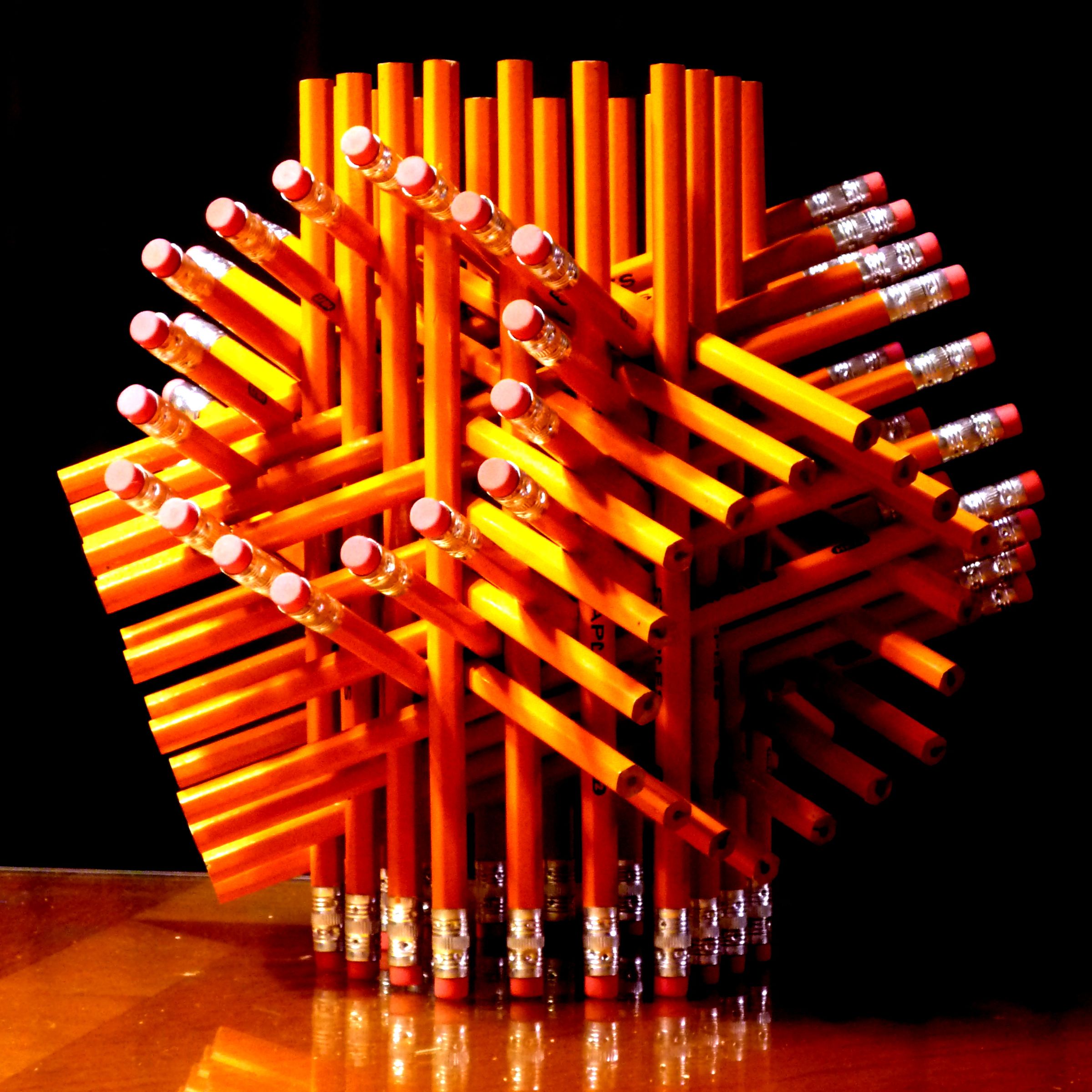 Geometric Sculpture From 72 Pencils (with Pictures) - Instructables