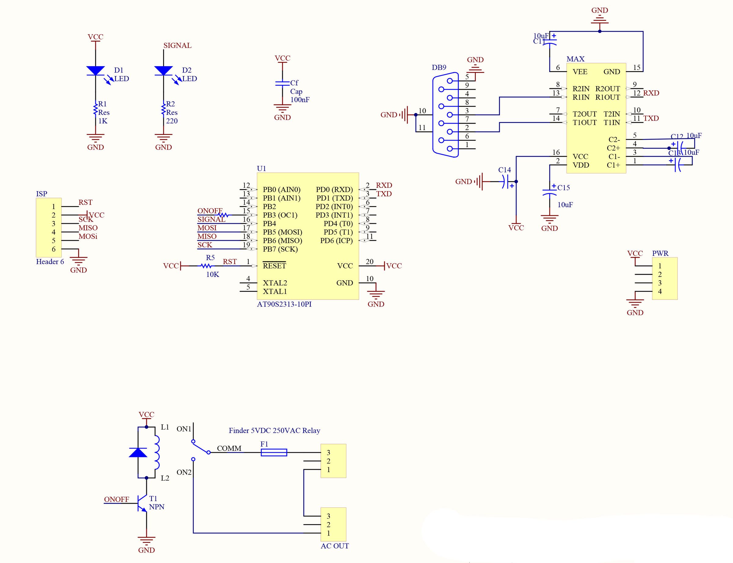 Control Any AC Device Via PC (RS232 or USB) : 5 Steps - Instructables