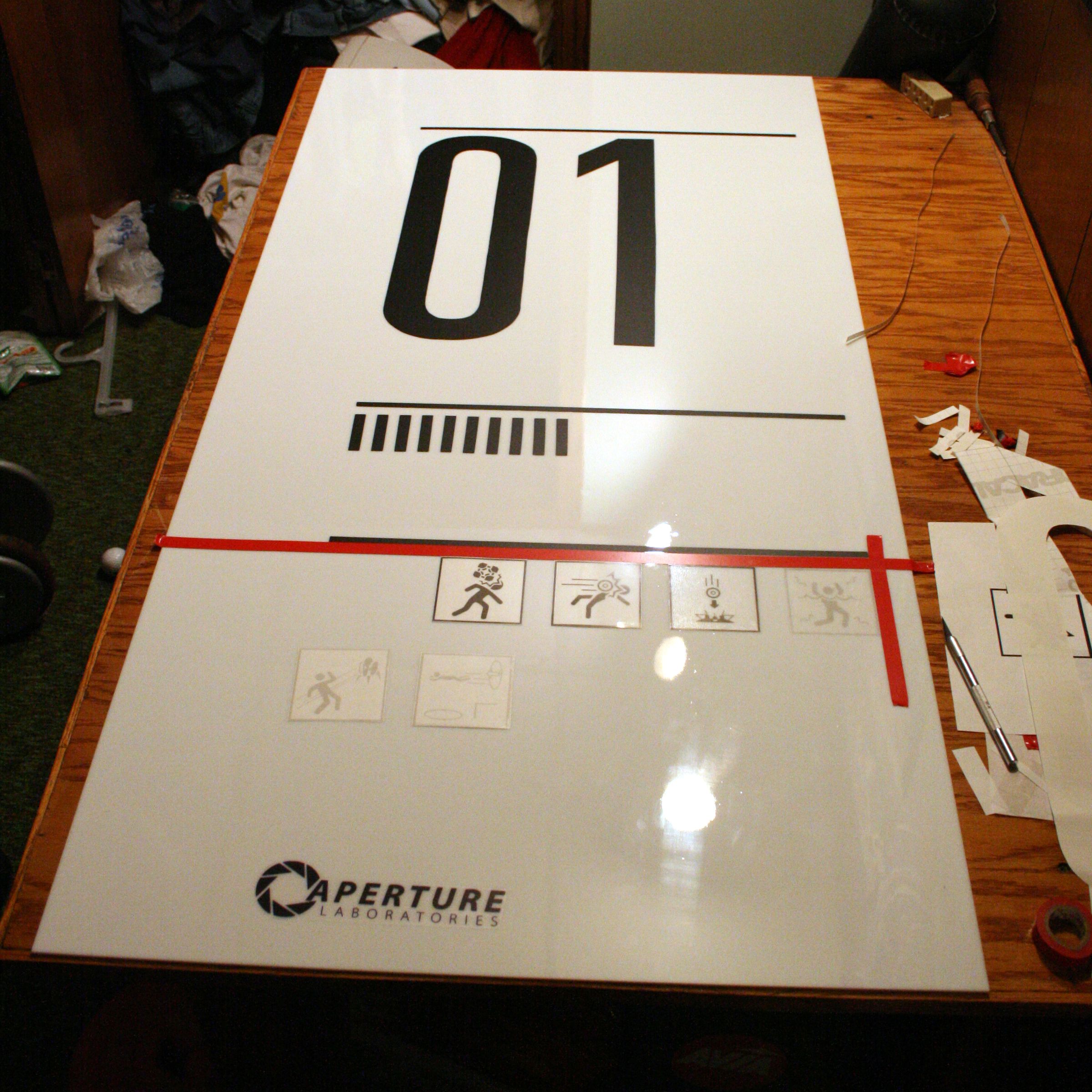 Portal Test Chamber Information Sign : 7 Steps (with Pictures ...