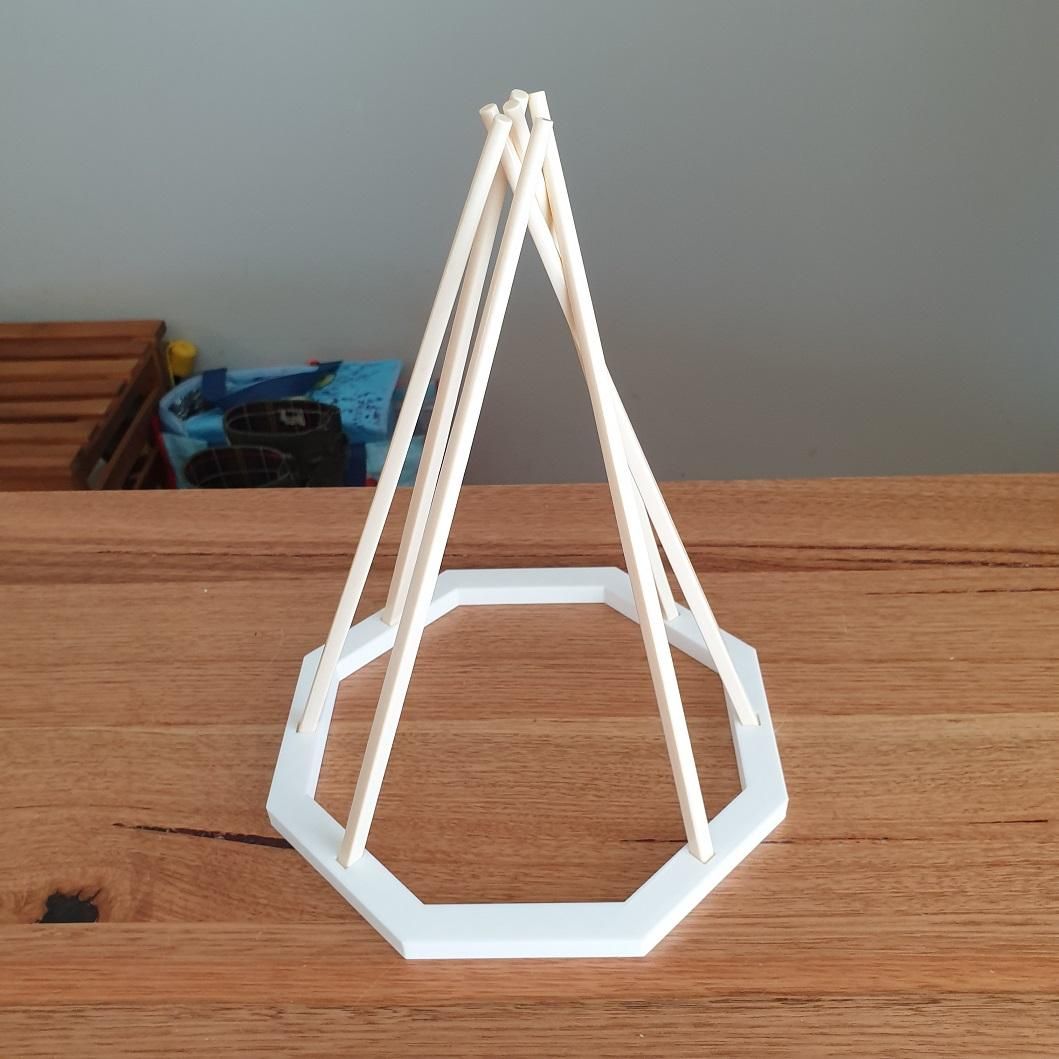 Recycled Chopsticks Flower/plant Stand : 7 Steps (with Pictures ...