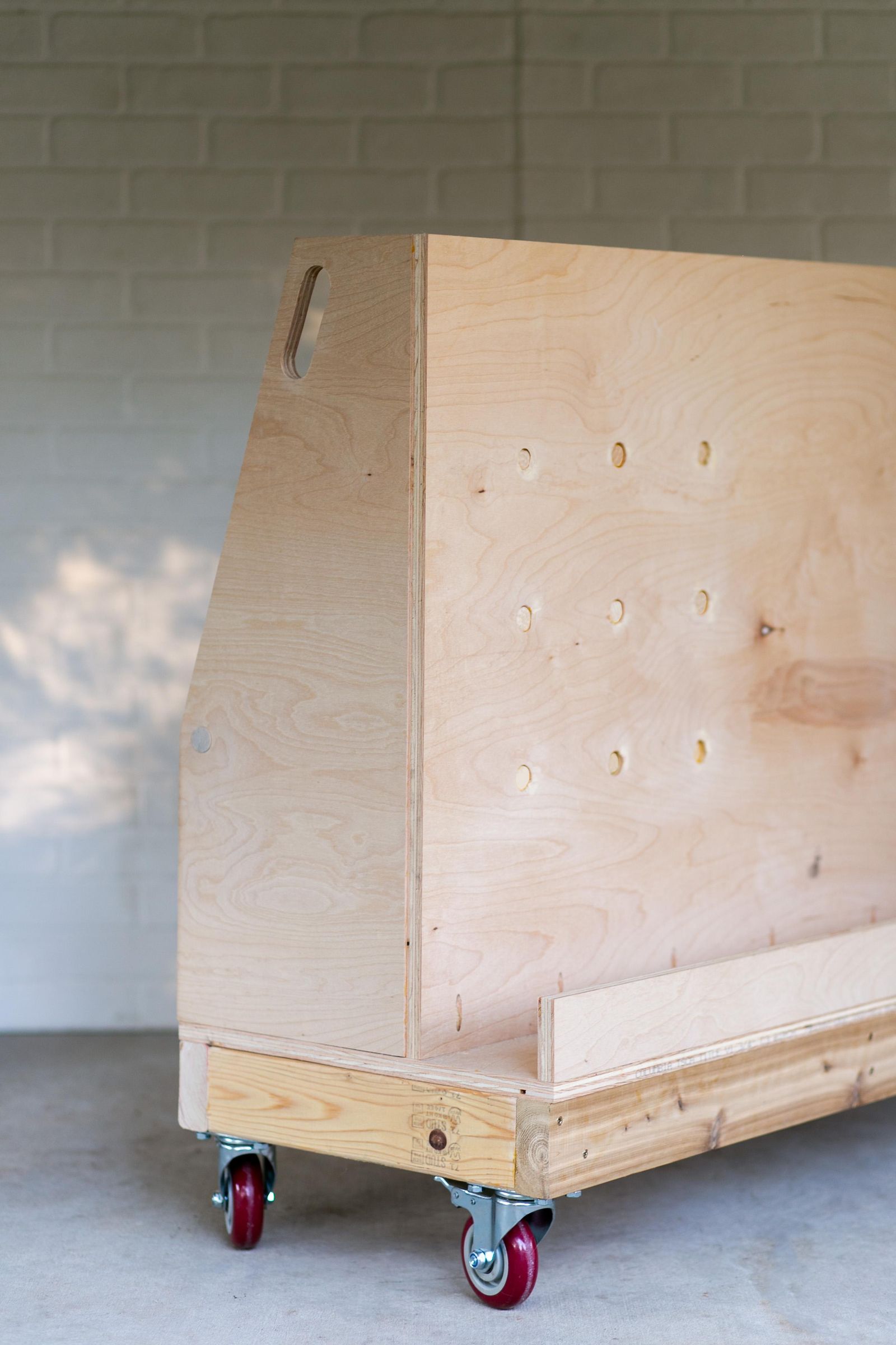 DIY Mobile Plywood and Lumber Storage Cart | Only 1 Sheet of Plywood ...