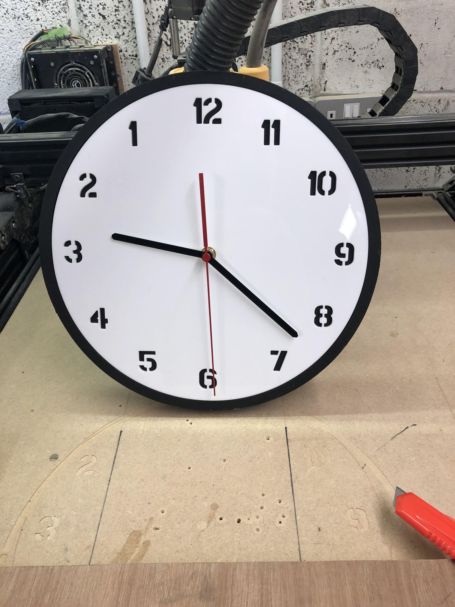 MDF and Acrylic Reverse Clock : 6 Steps (with Pictures) - Instructables