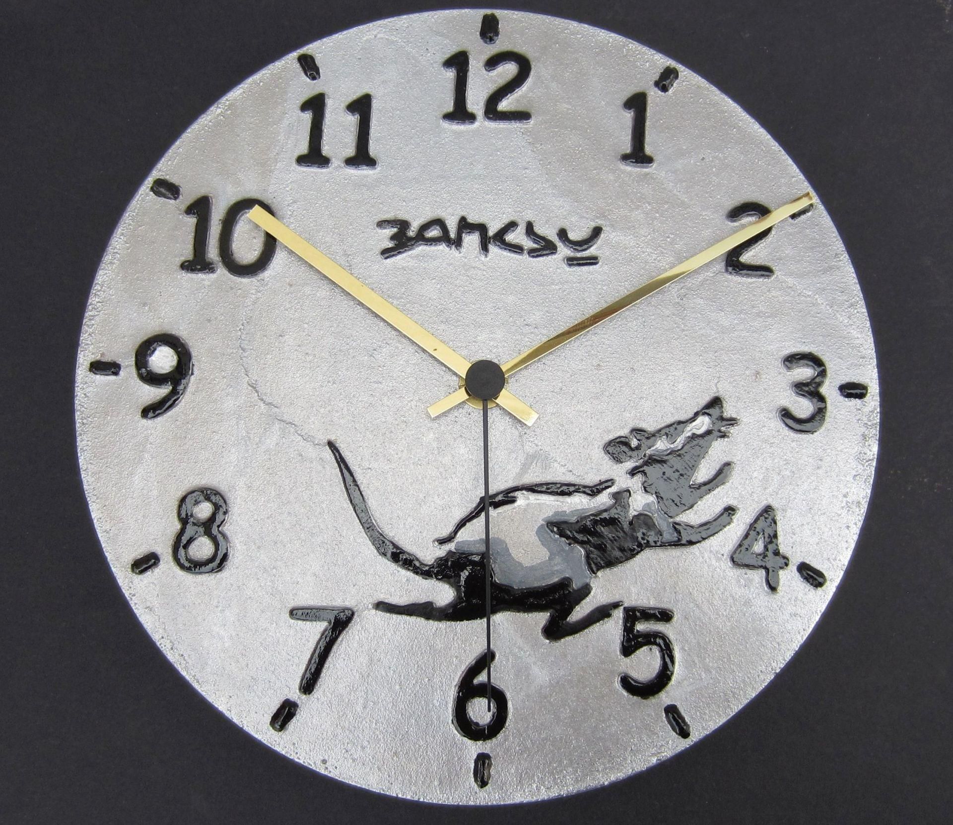 Banksy Inspired Cast Aluminium Clock : 7 Steps (with Pictures ...