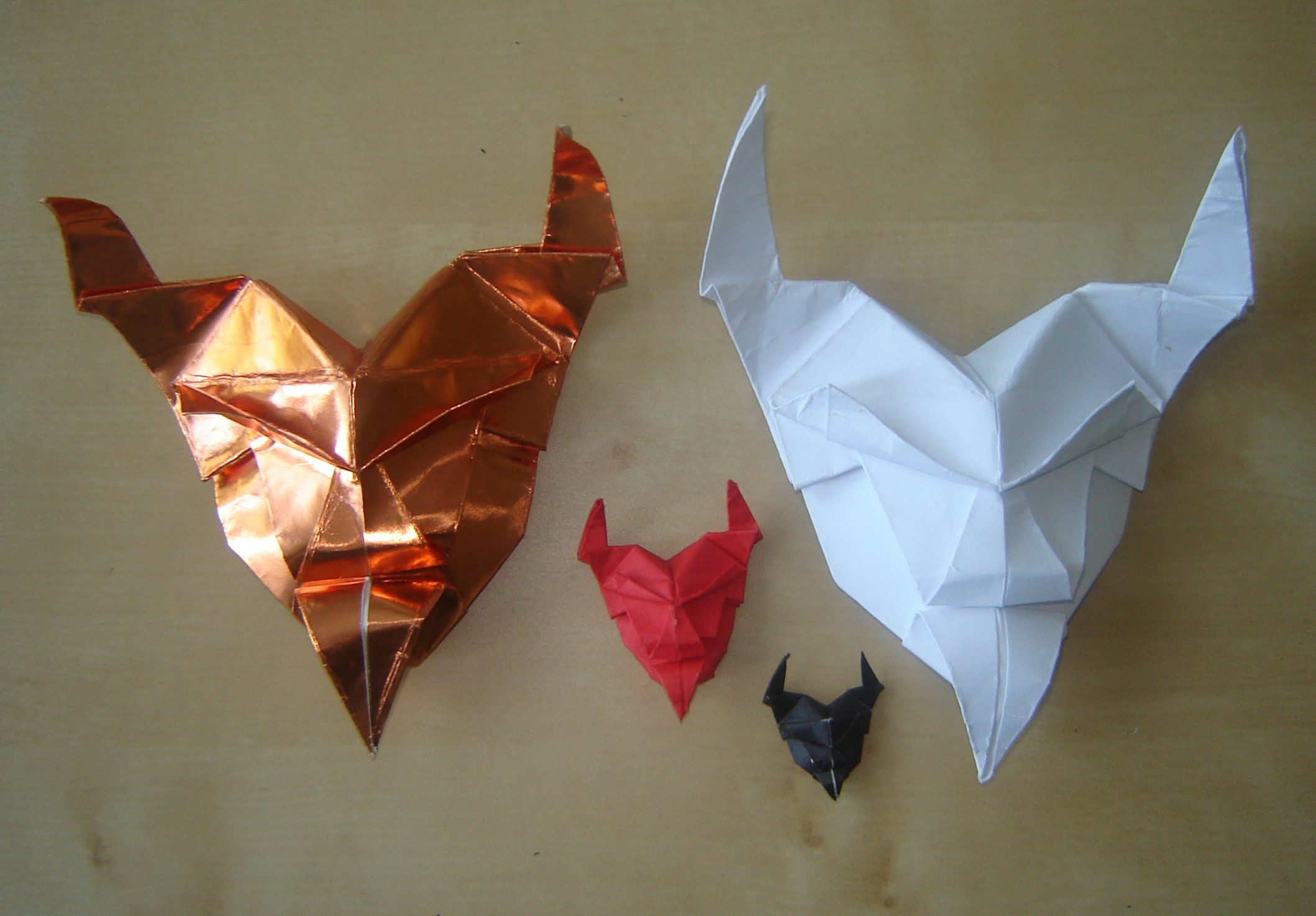 Origami Devil Mask : 8 Steps - Instructables