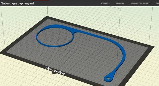 Fix for Broken Gas Cap Tether / Lanyard (3D Printed) : 9 Steps (with ...