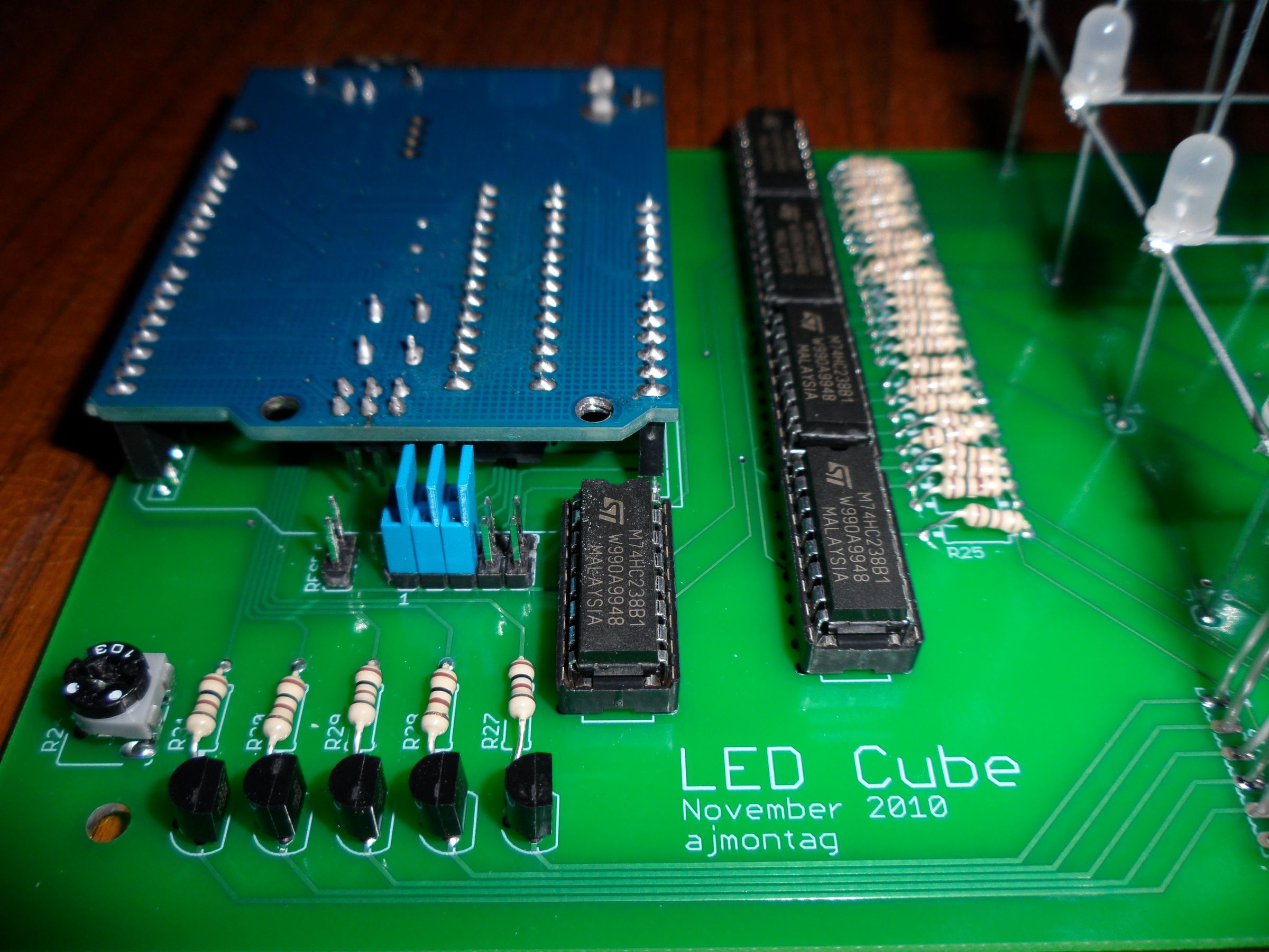 LED Cube With Arduino and Custom PCB : 8 Steps - Instructables