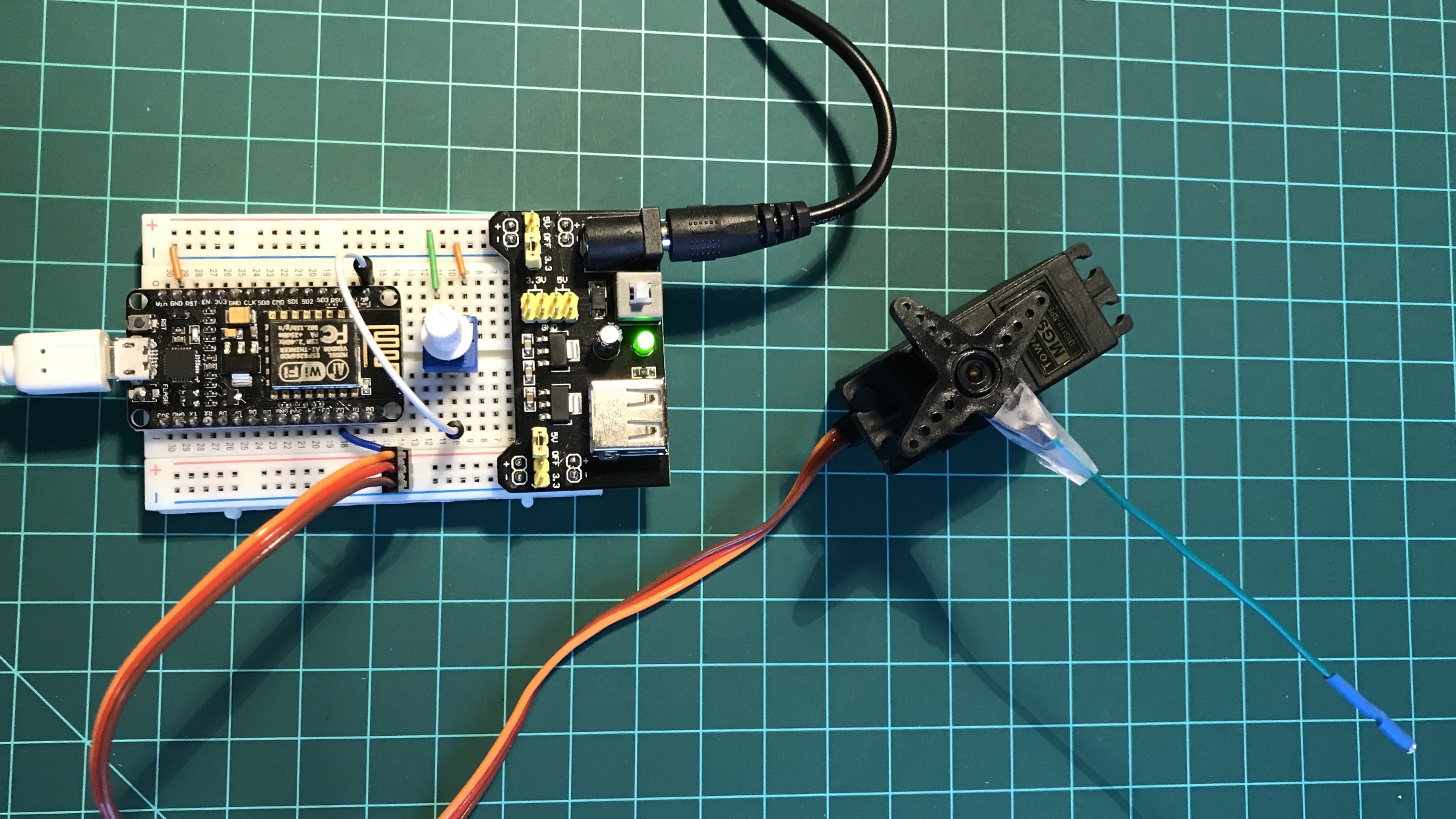 IoT Made Simple: Servo Control With NodeMCU and Blynk : 6 Steps (with Pictures) - Instructables