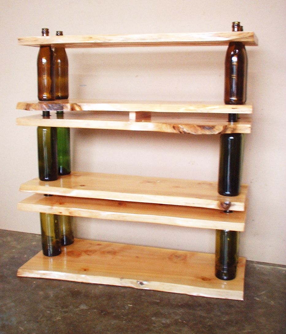 Ten Green Modular Shelving: Shelving and Tables Using Glass Bottles : 5 ...