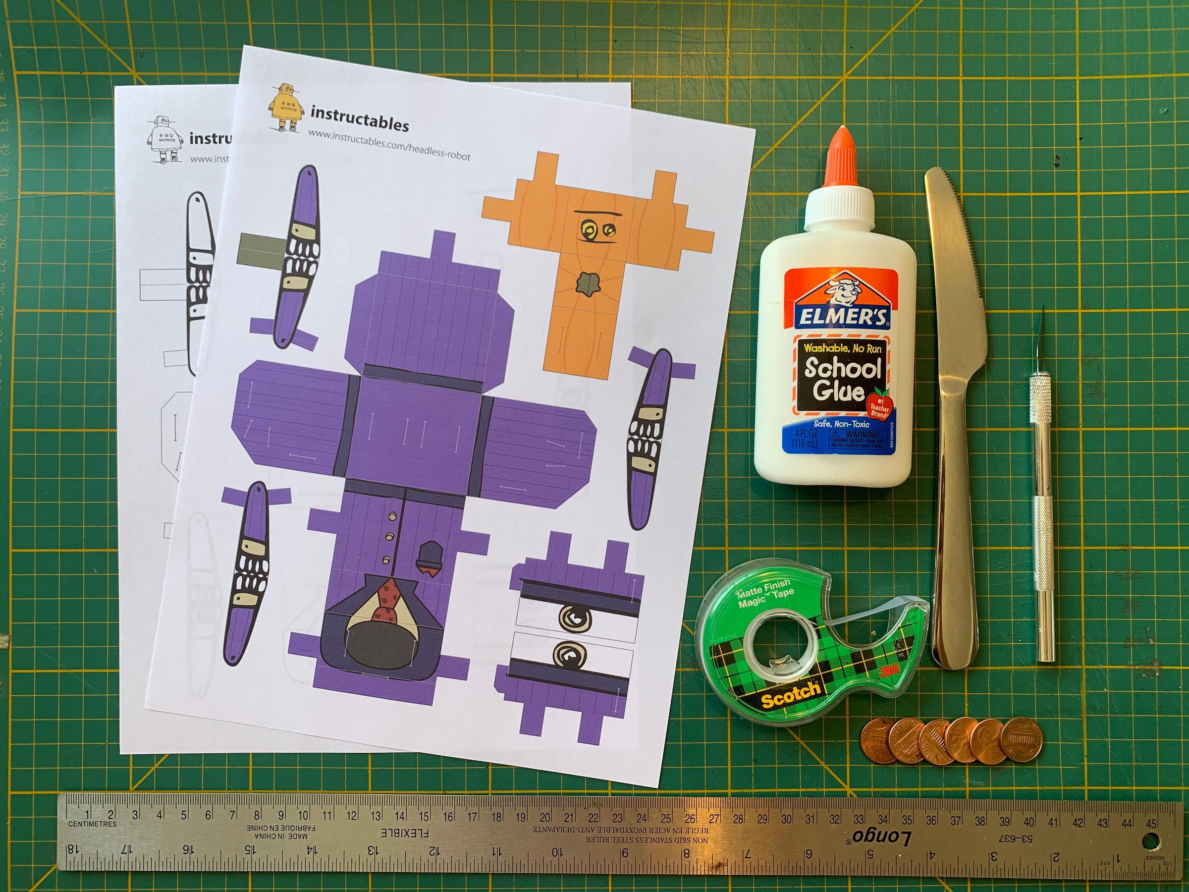 Free Halloween Headless Robot Papercraft : 14 Steps (with Pictures ...