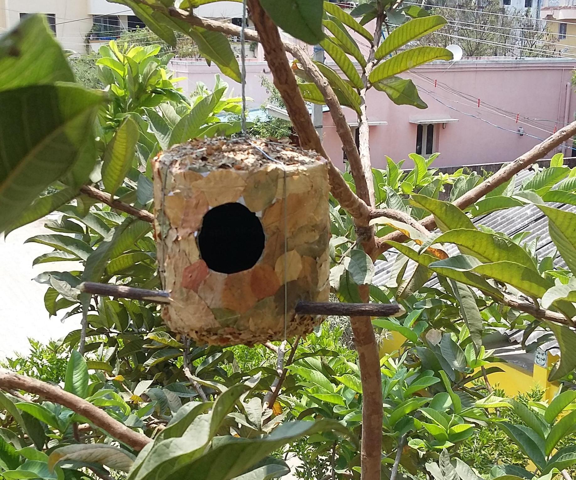 How To Make A Bird Nest With Cardboard