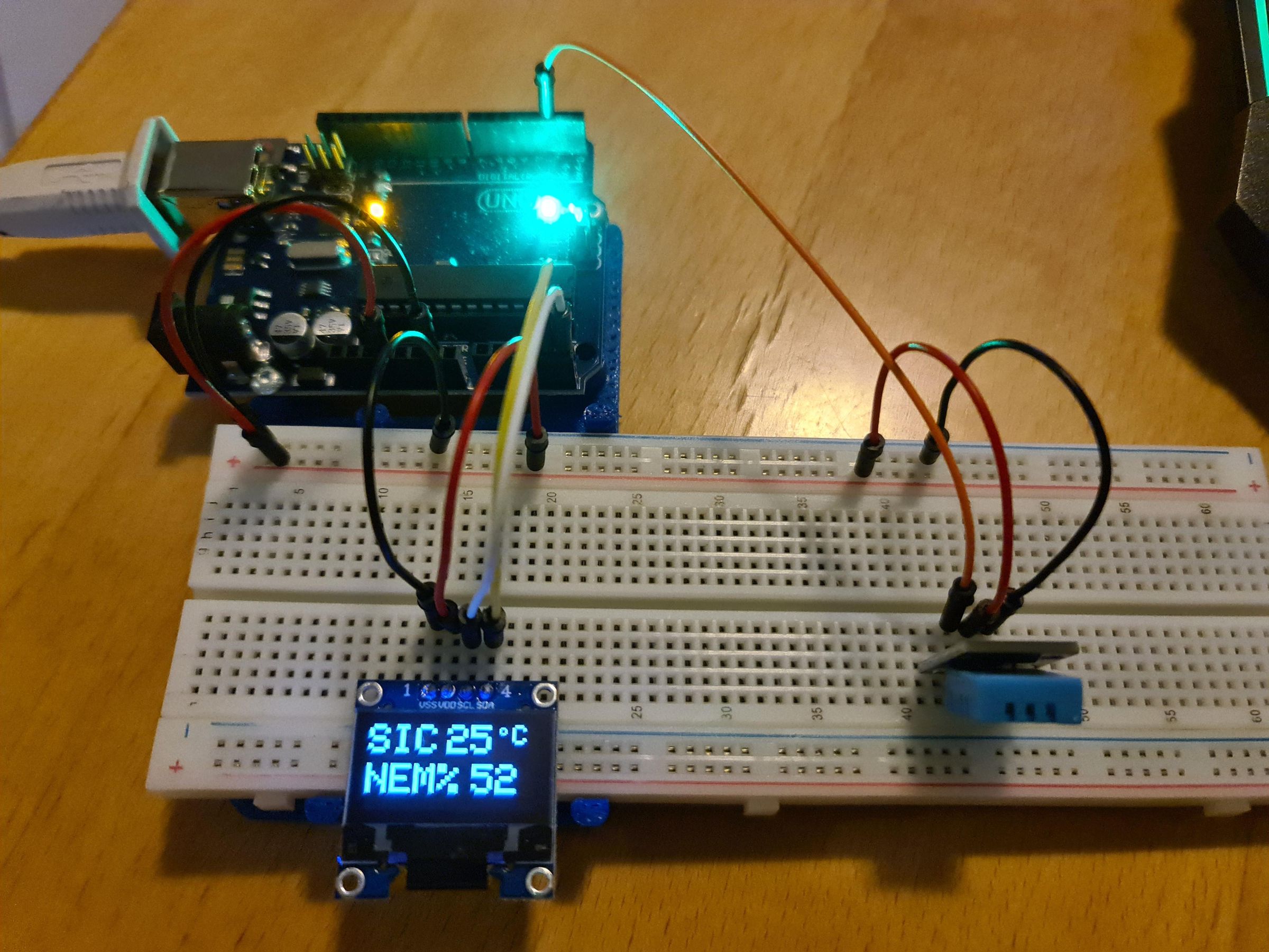 The First Usage of 0.96" I2C OLED Display With Arduino UNO : 7 Steps ...