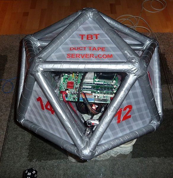 duct tape 20 sided computer server DIY Project - Step-by-Step DIY ...