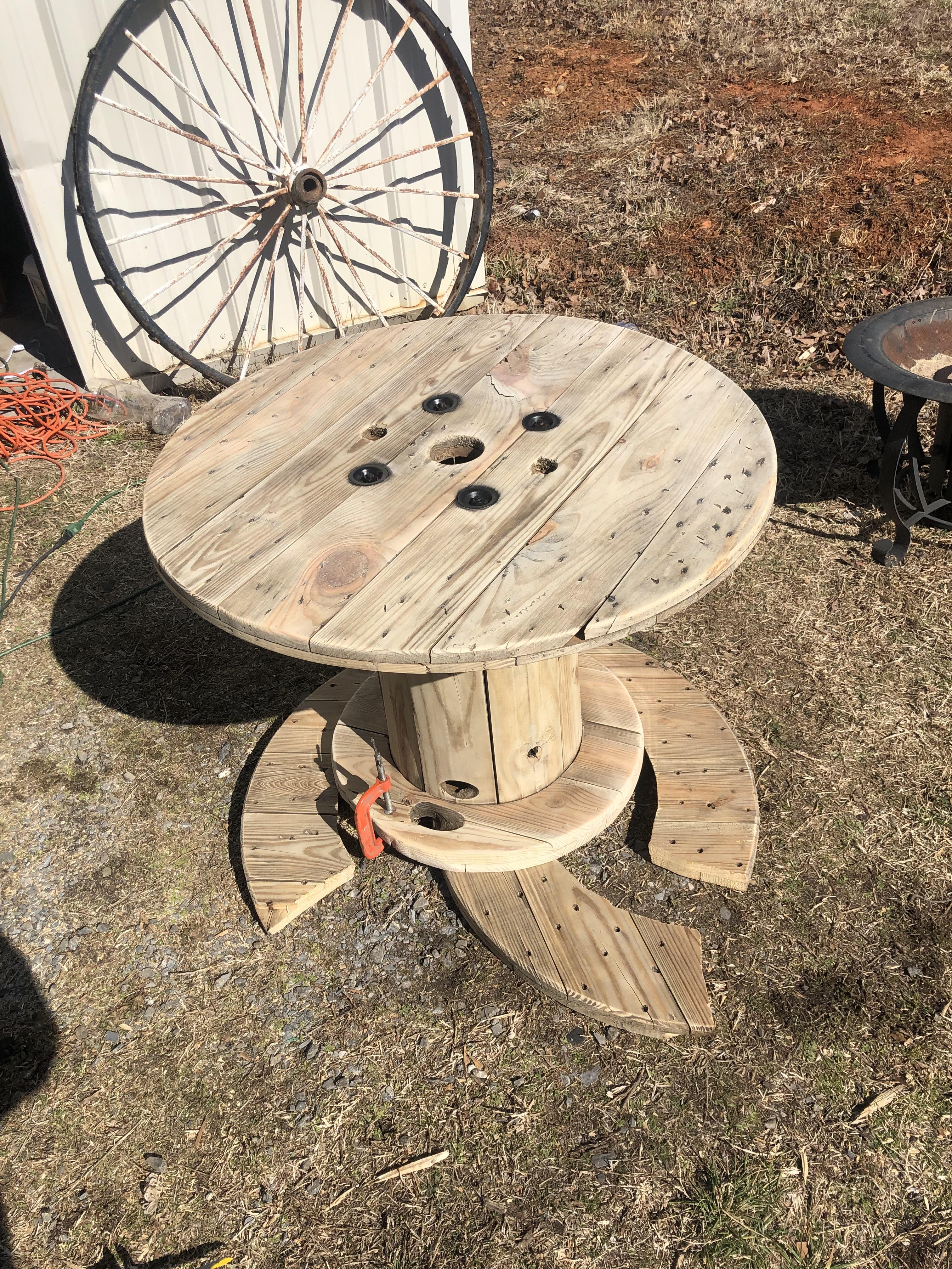 Wire Spool Coffee Table : 4 Steps (with Pictures) - Instructables