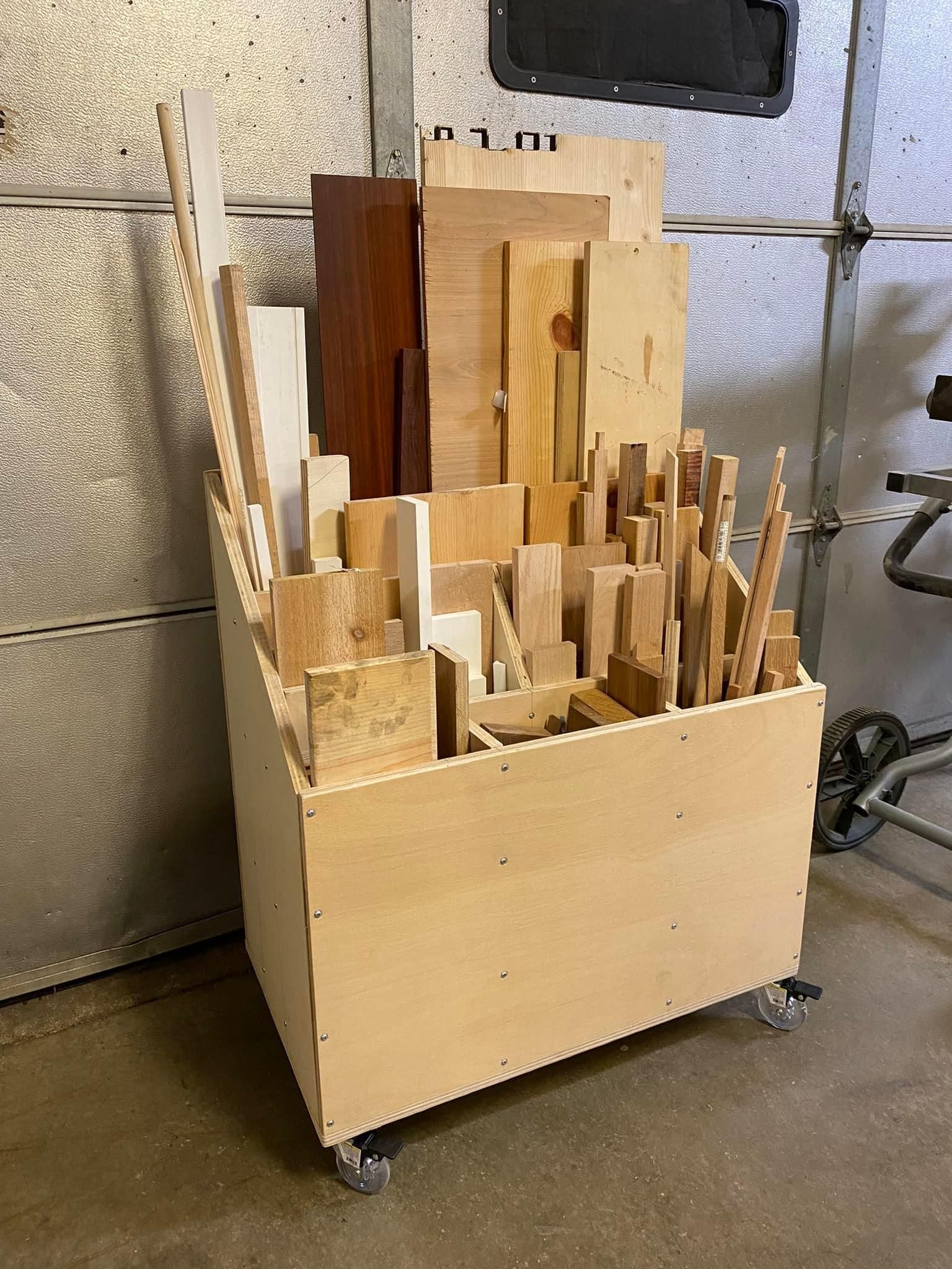 Scrap Cart From a Single Plywood Sheet (w/ Plans!) : 10 Steps (with ...