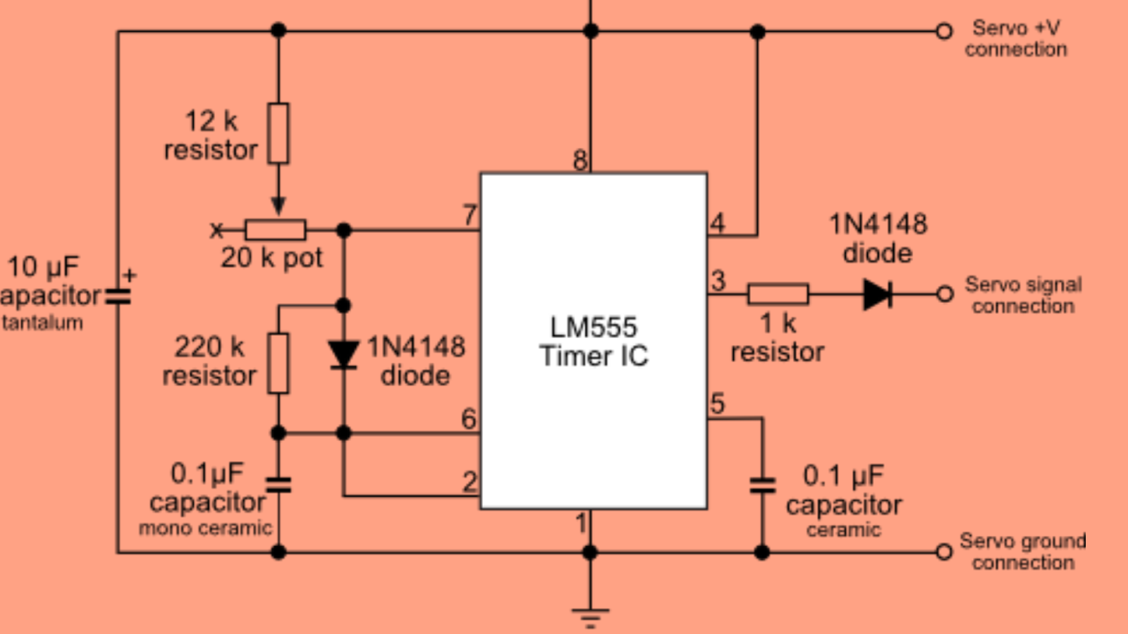 Servo Tester Using Ic 555 : 4 Steps - Instructables