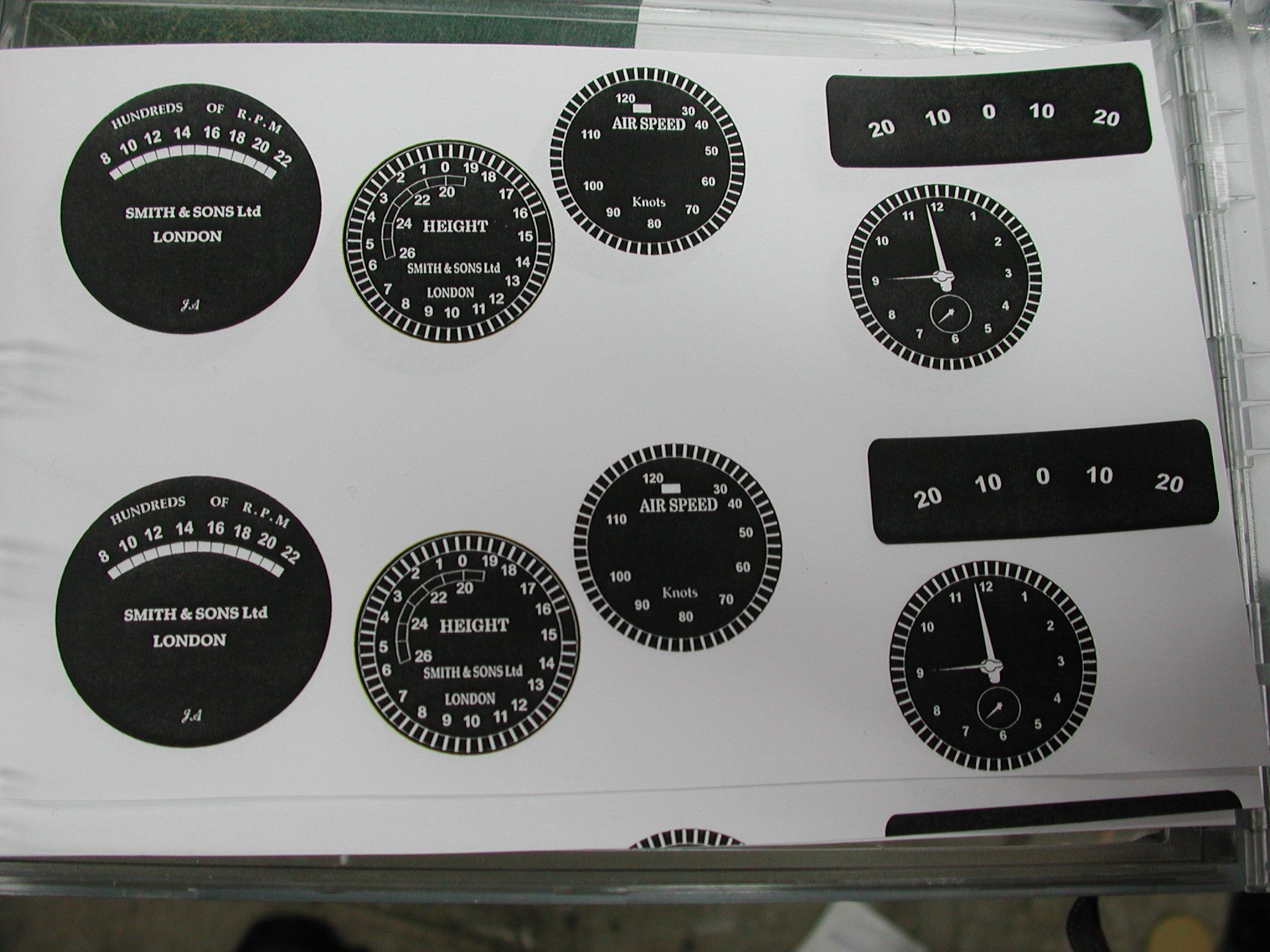 Sopwith Pup Instrument Panel and Le Rhone WW1 Engine (dummy Engine for ...